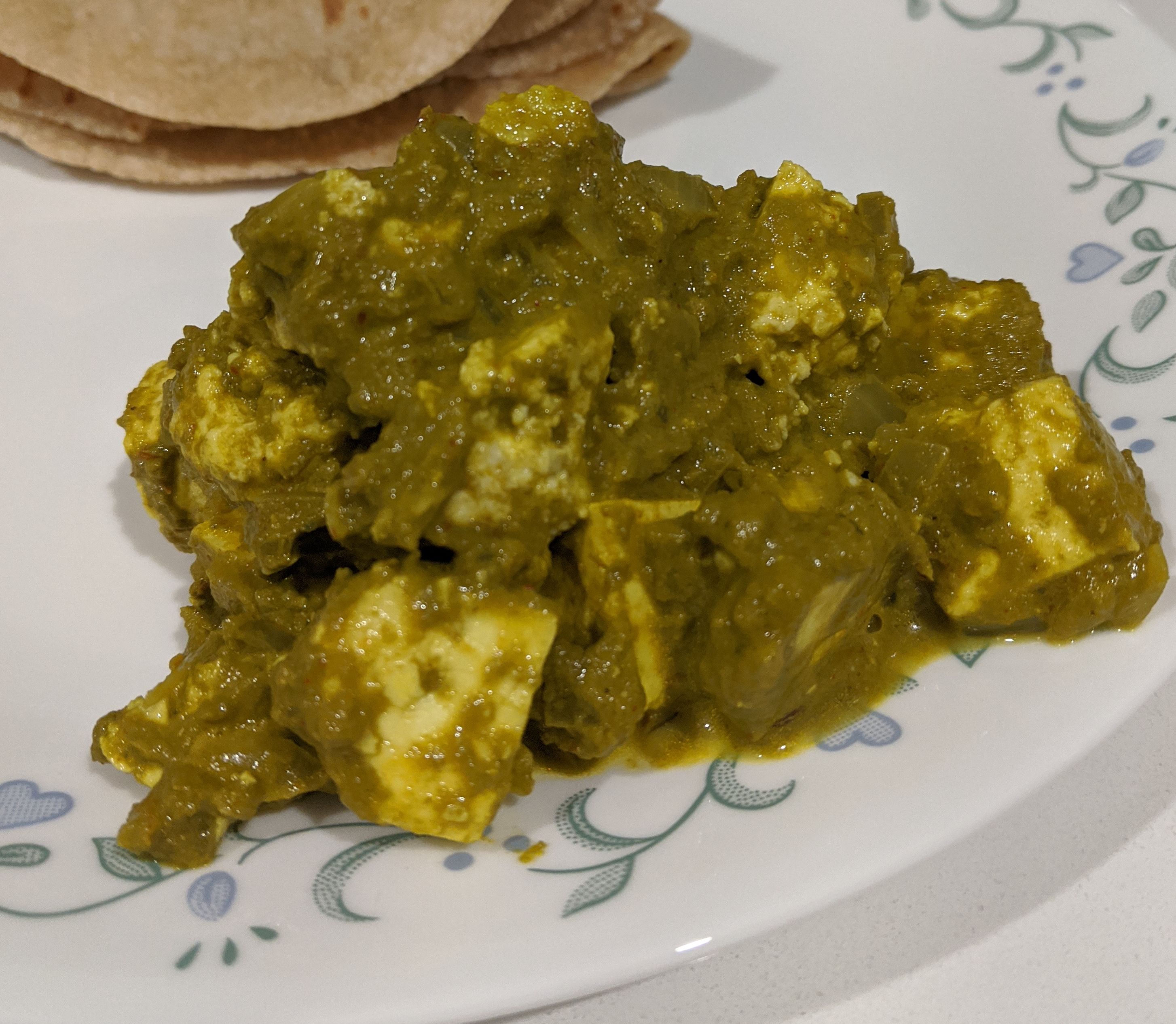 Spinach with Cottage cheese (aka Palak Paneer) | bunch