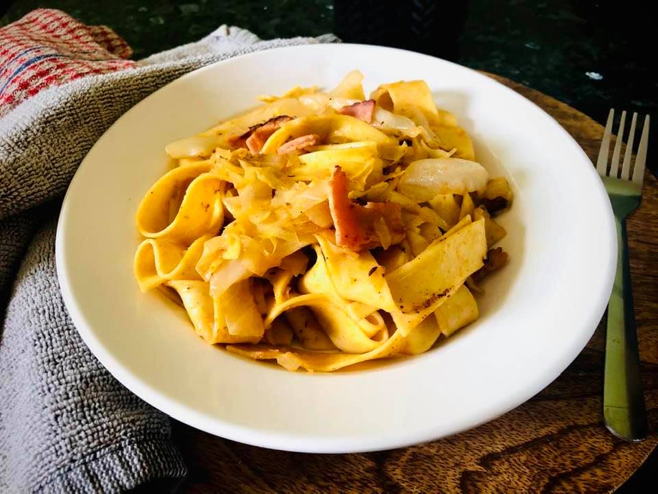 Bacon, Cabbage and Egg Noodles | bunch