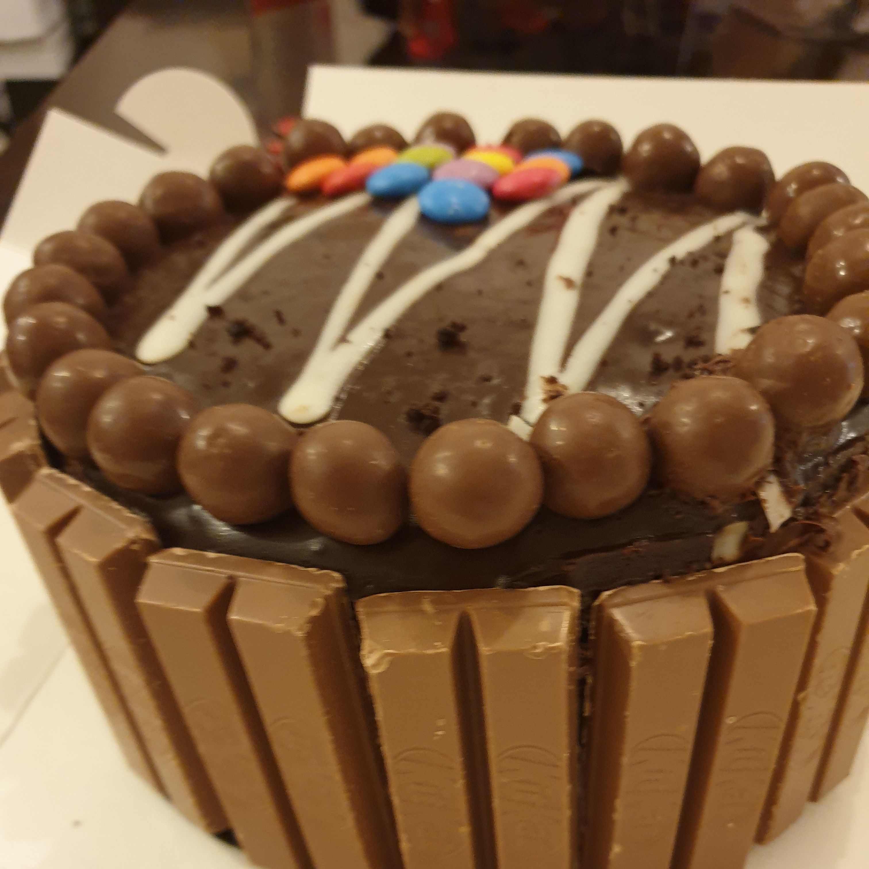Kit Kat and Maltesers Double Layer Choc Mud Cake | bunch