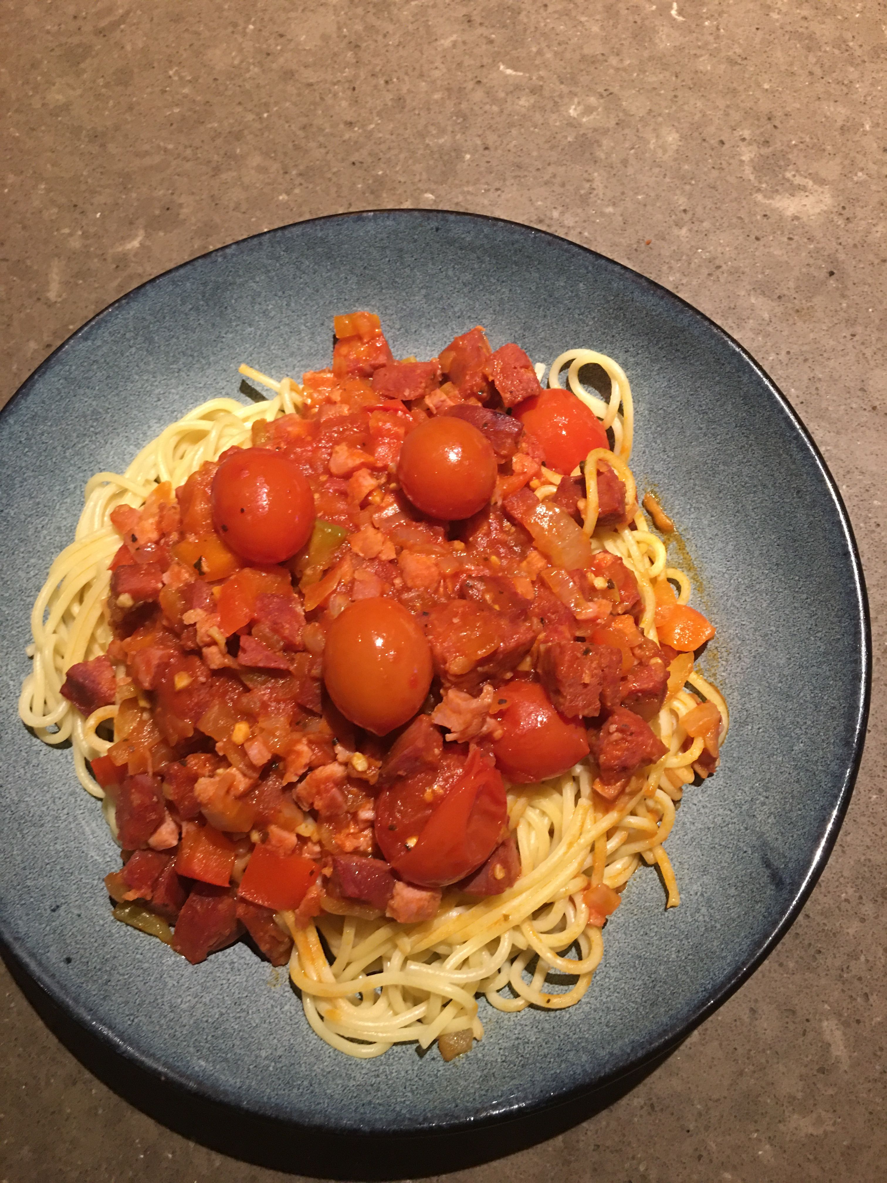 Red spaghetti | bunch