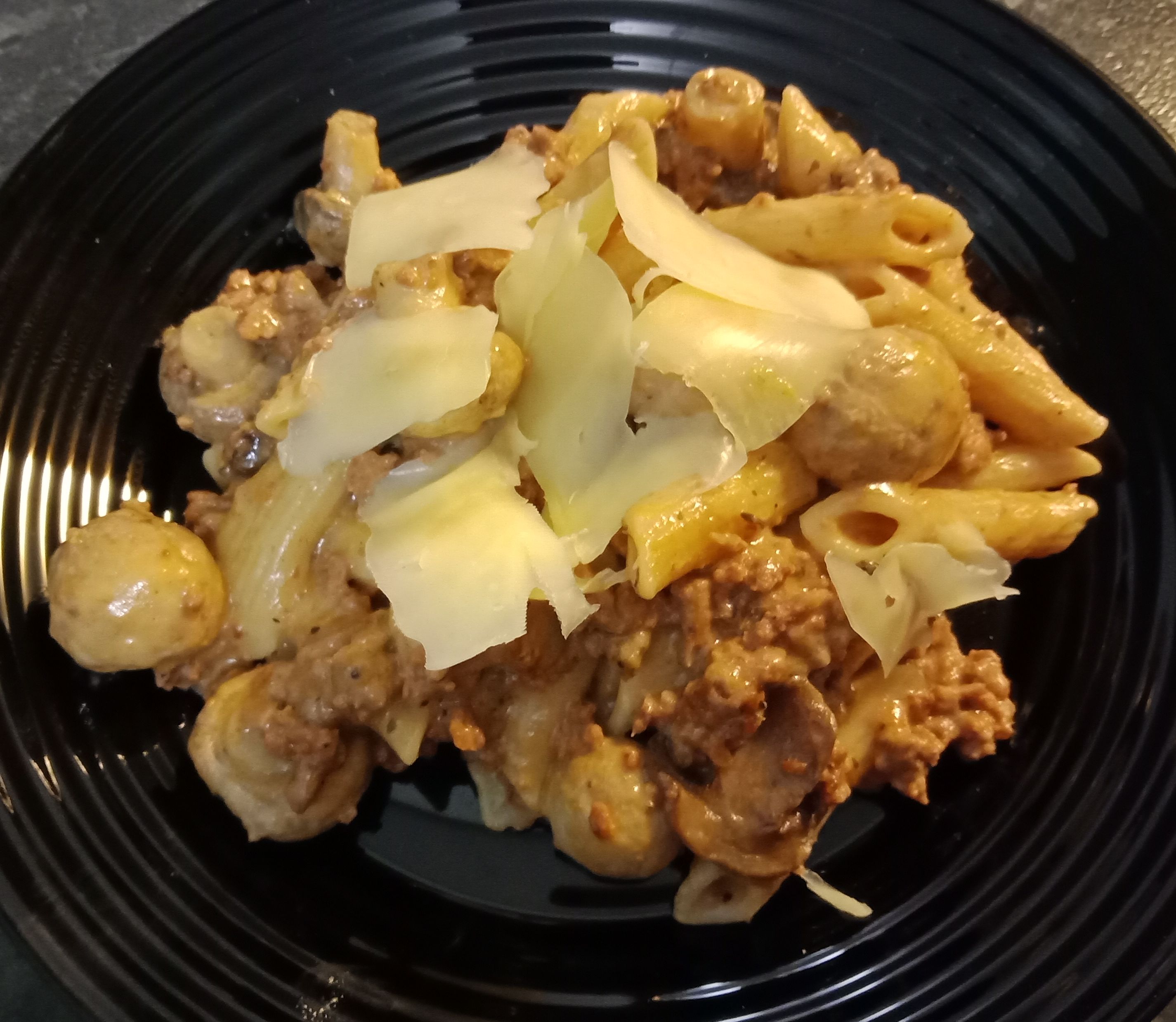 Mushroom Mince Penne Pasta | bunch