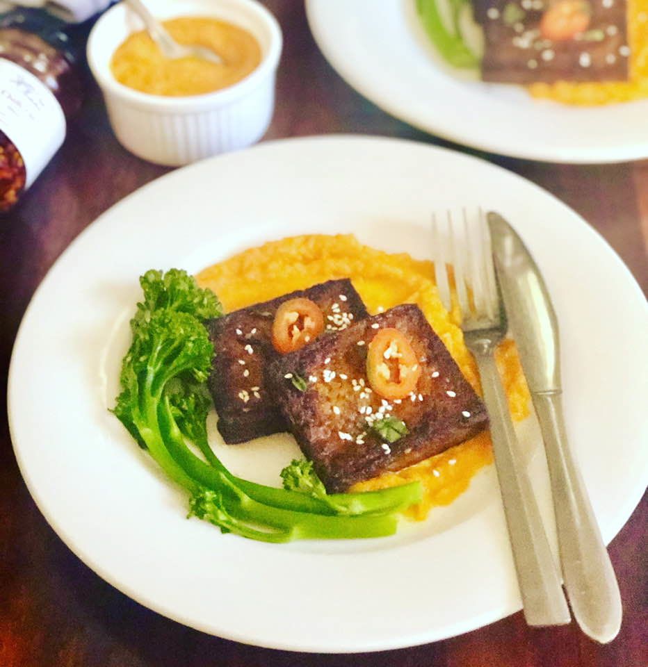 Maple Glazed Tofu with Carrot Puree | bunch