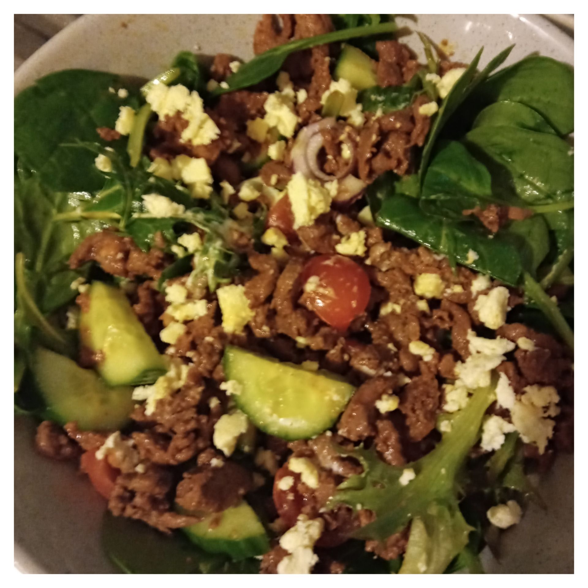 Lamb souvlaki salad | bunch