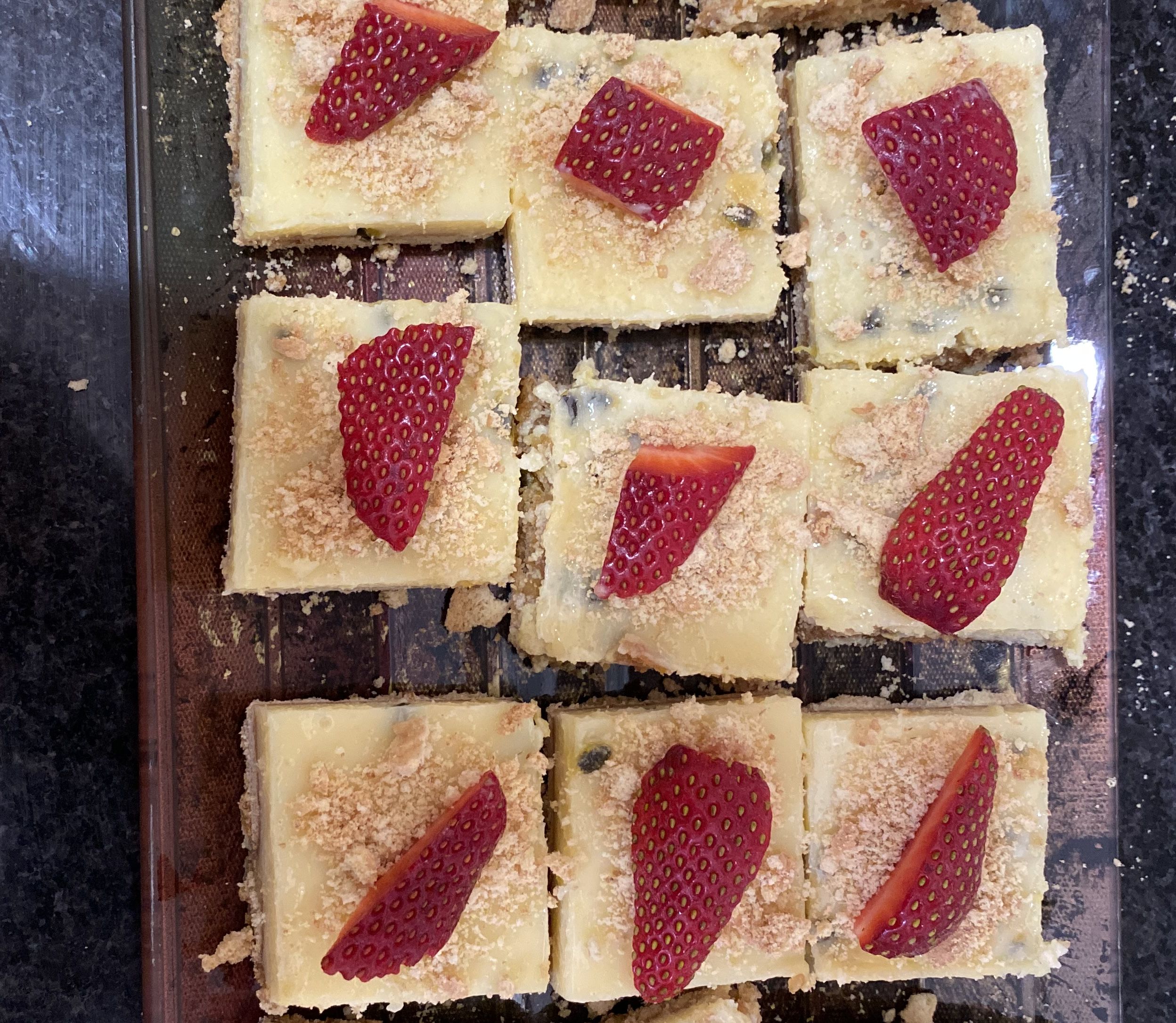 Passionfruit slice | bunch