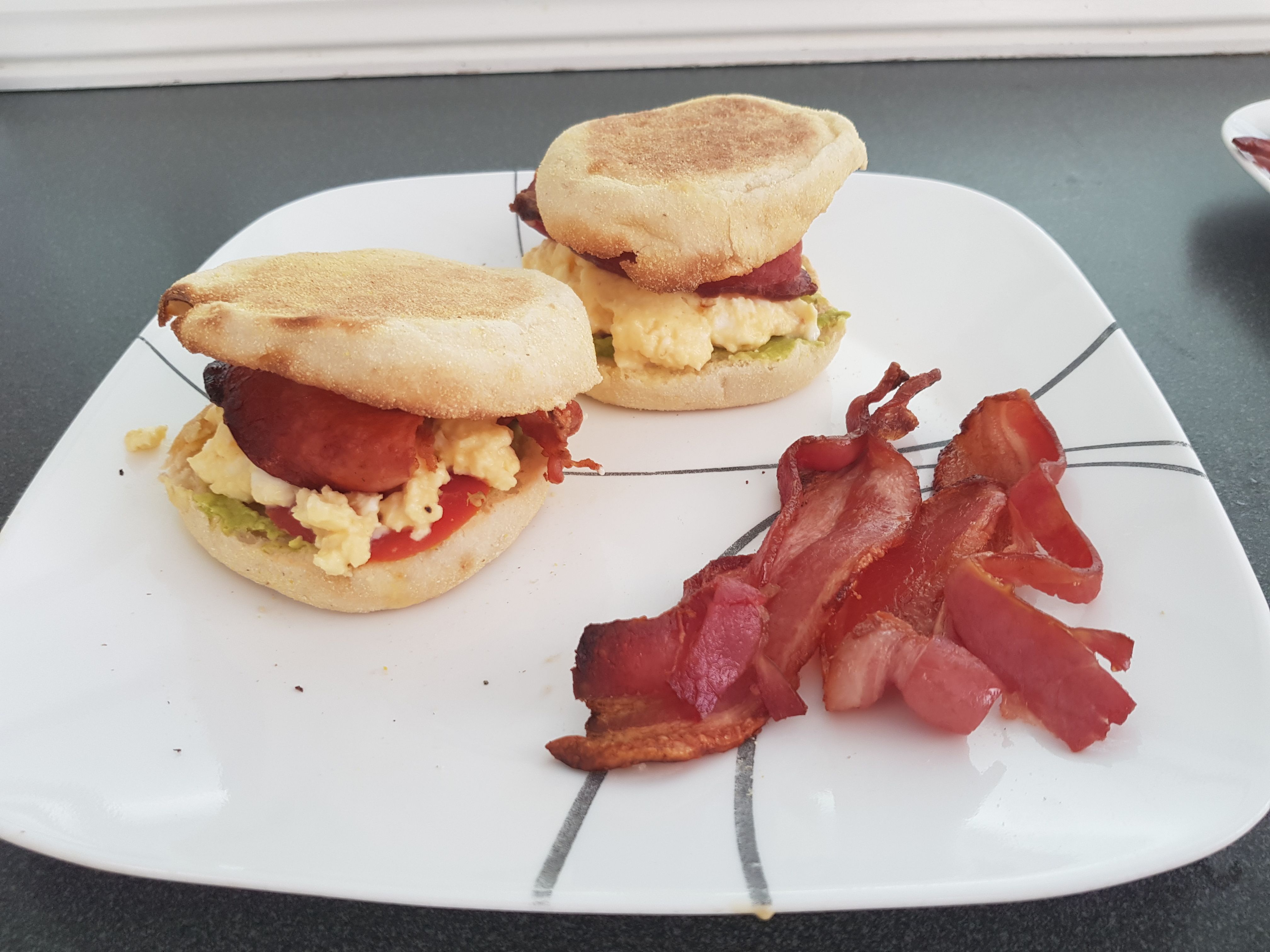 Savoury Egg & Bacon Muffin | bunch
