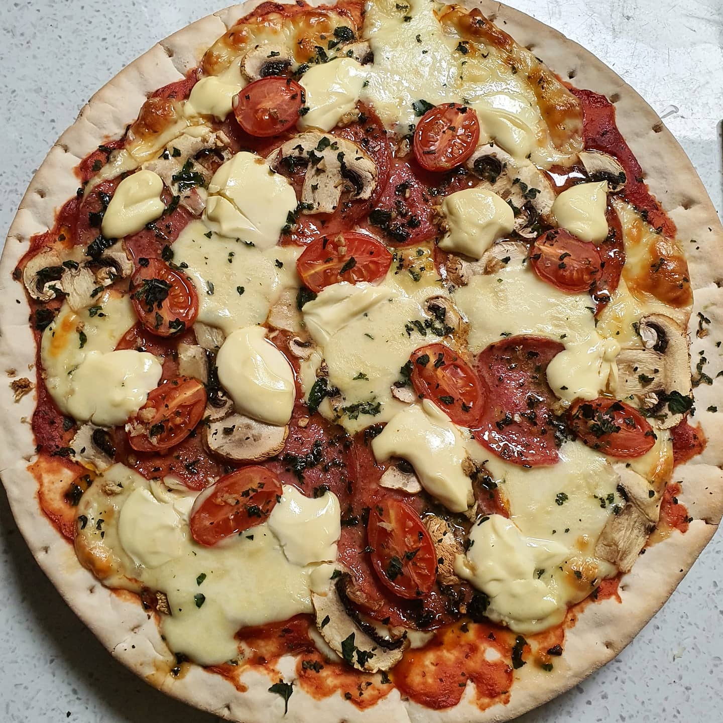 Smoked pizza | bunch