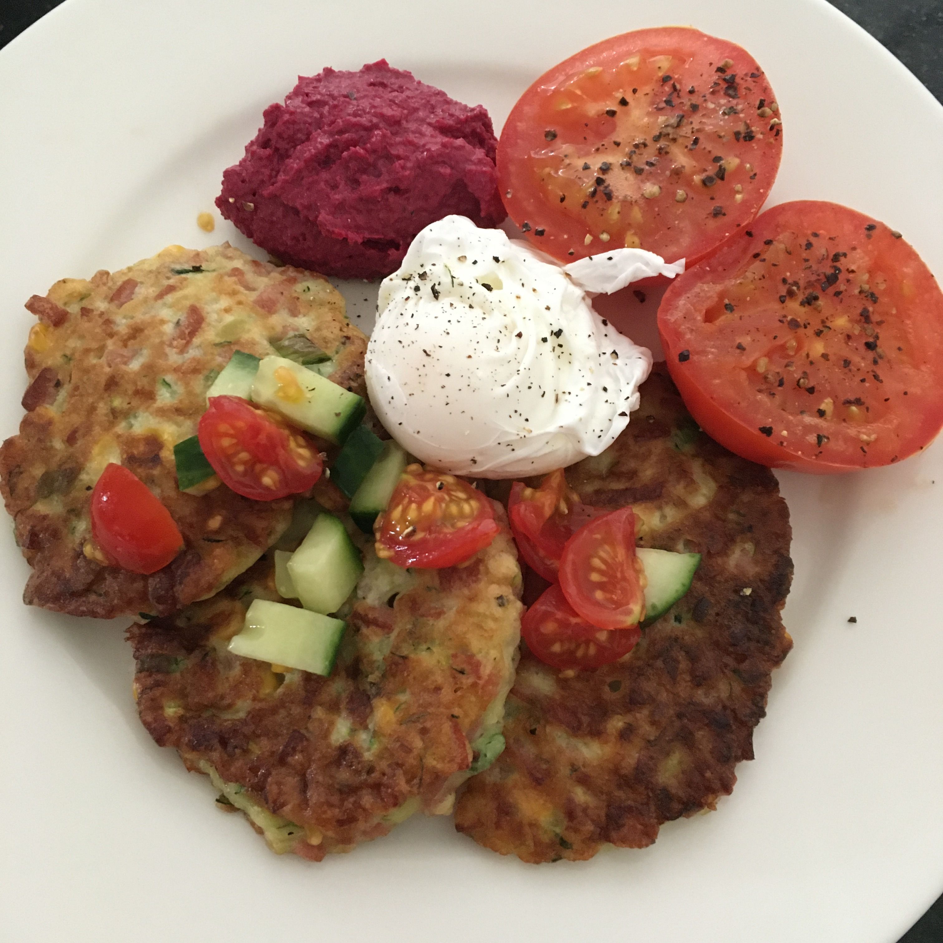 Devon, corn and zucchini fritters | bunch