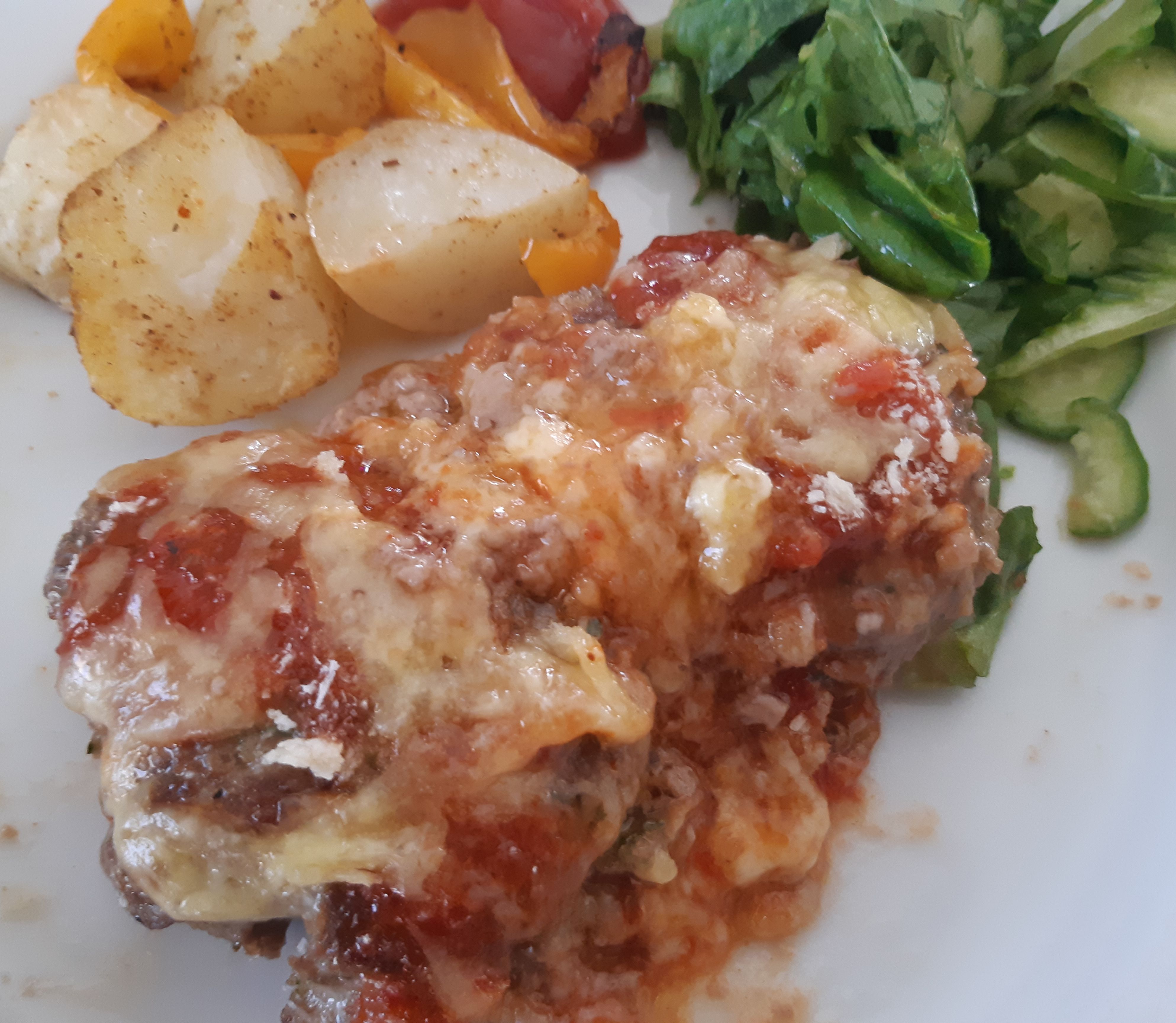 Beef Parma Patties and Roasties | bunch