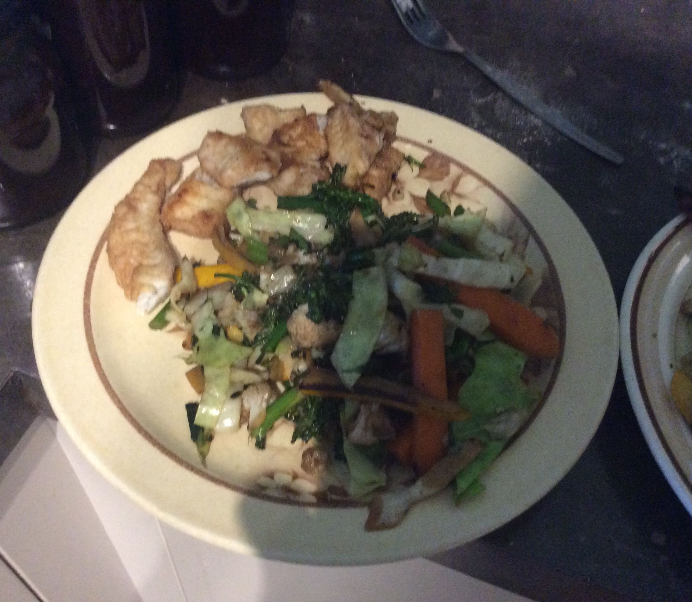 Asian style fish with stir fry veggies | bunch