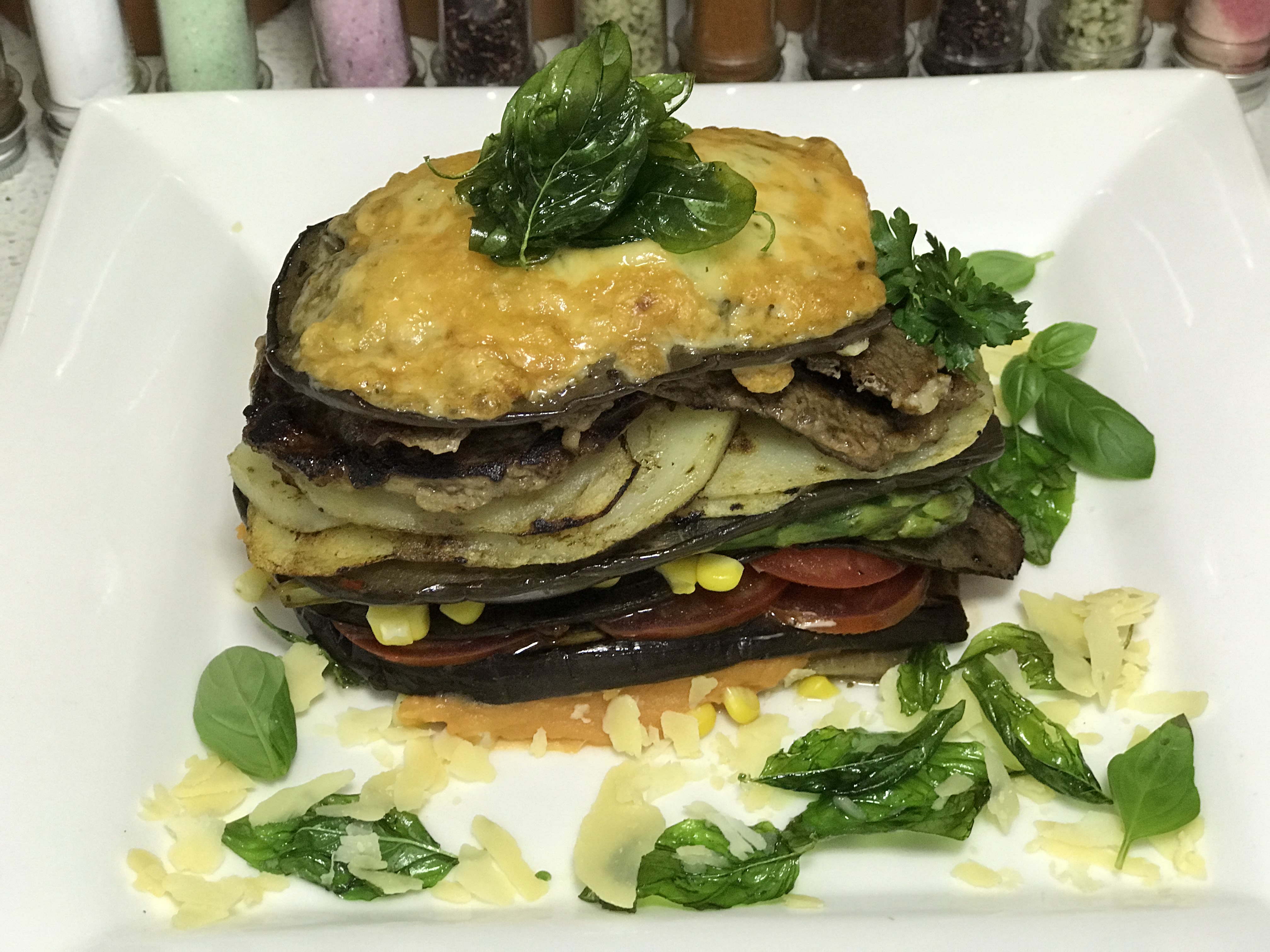BBQ Steak and Veg stack | bunch