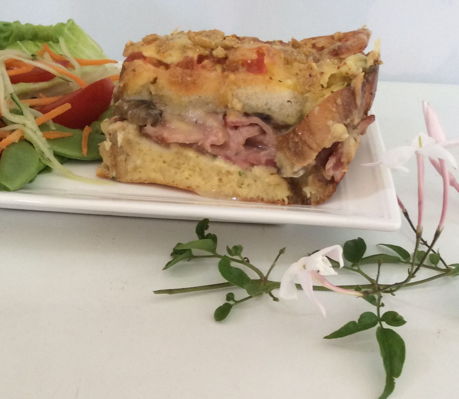 Stale Bread Savoury Slice | bunch