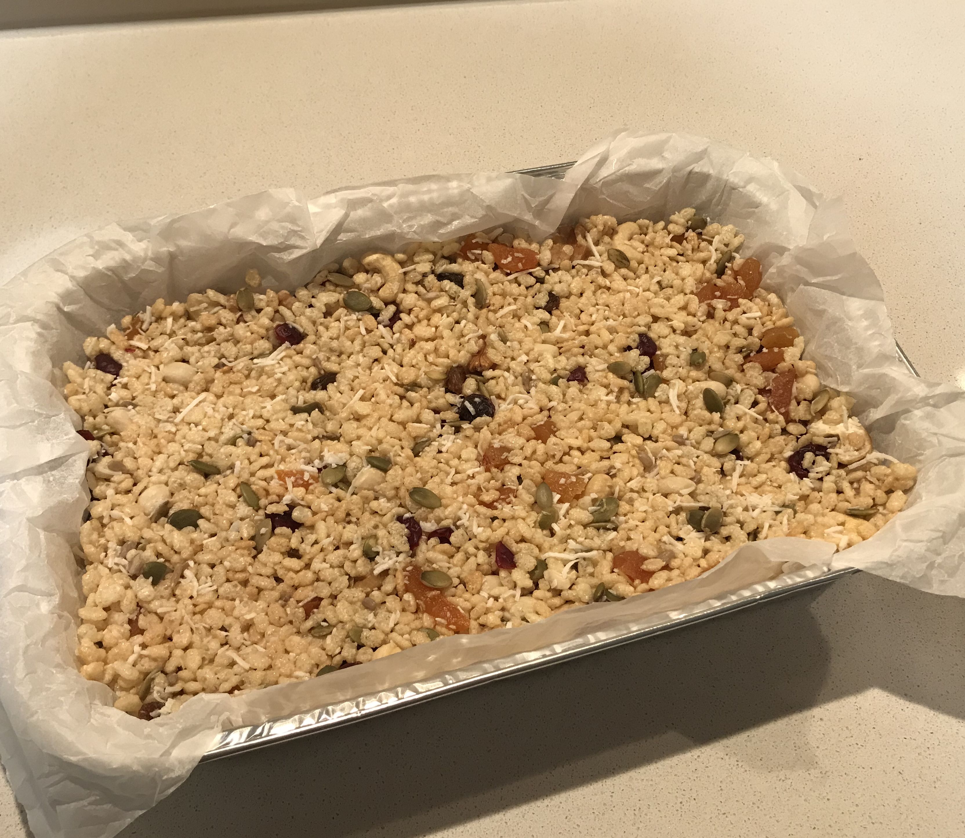 Snap, crack, pop fruit & nut slice | bunch