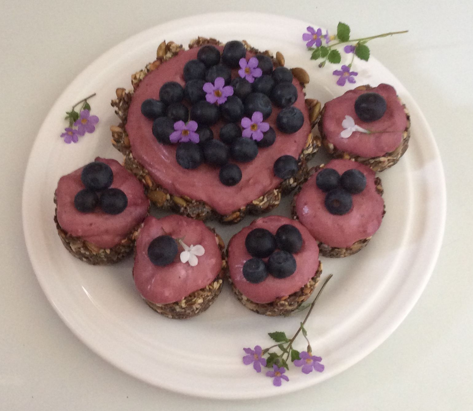 Baby Blueberry Cheesecakes | bunch
