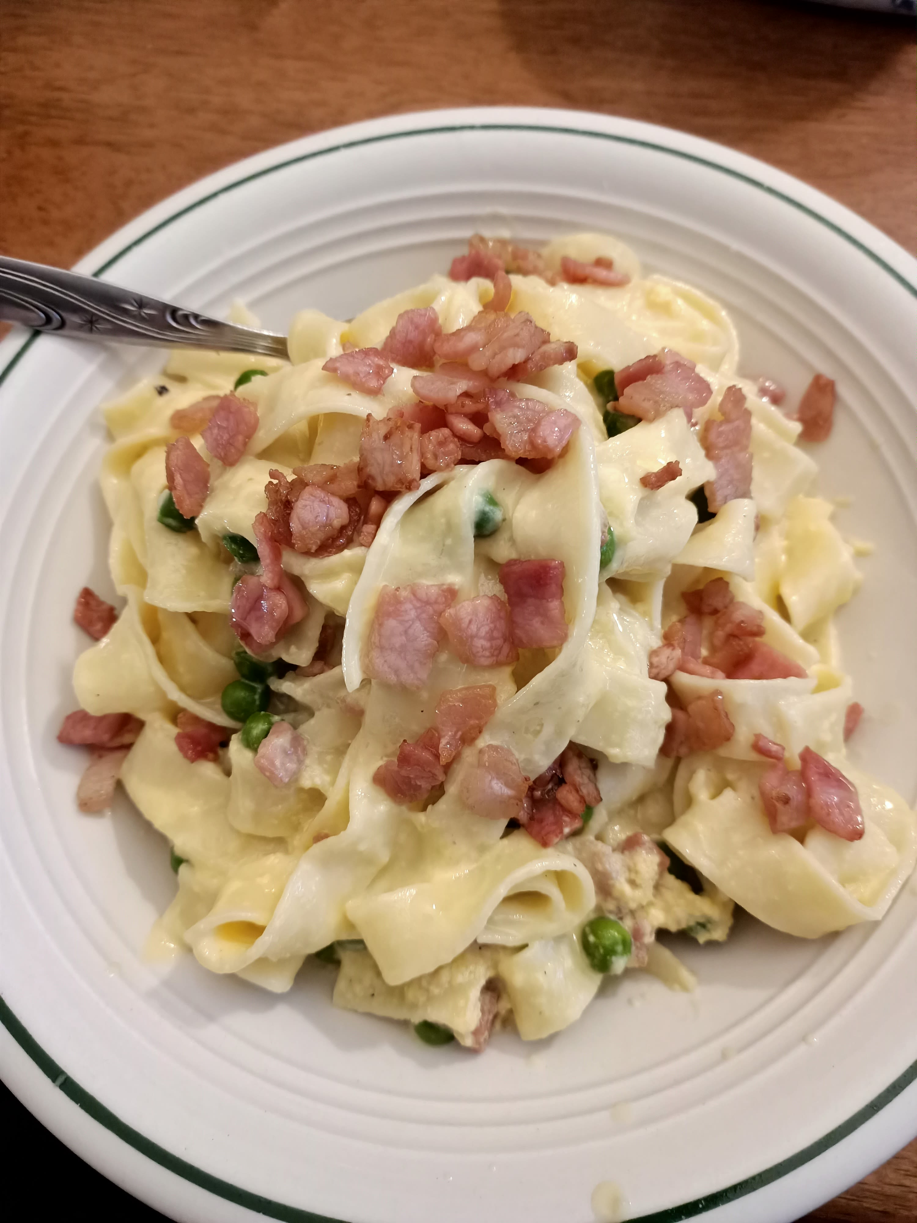 Pea and Bacon Fettuccine | bunch