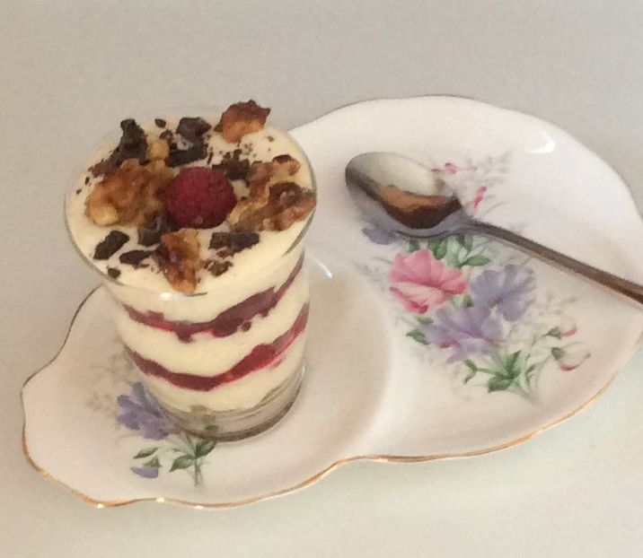 Maple Raspberry Parfaits with 🍁 Candied Walnuts | bunch