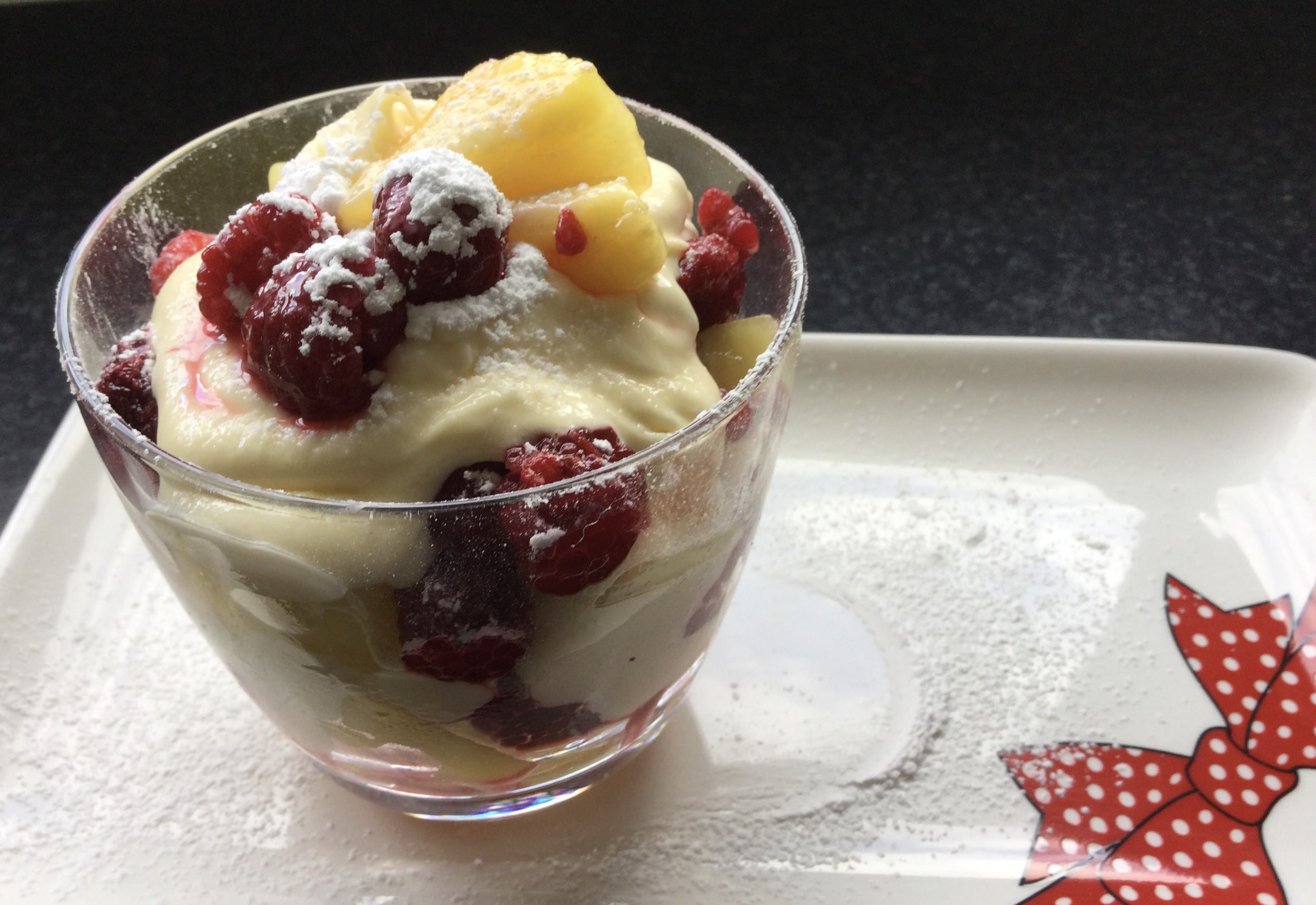 Honey Mascarpone with Raspberry and Pineapple | bunch