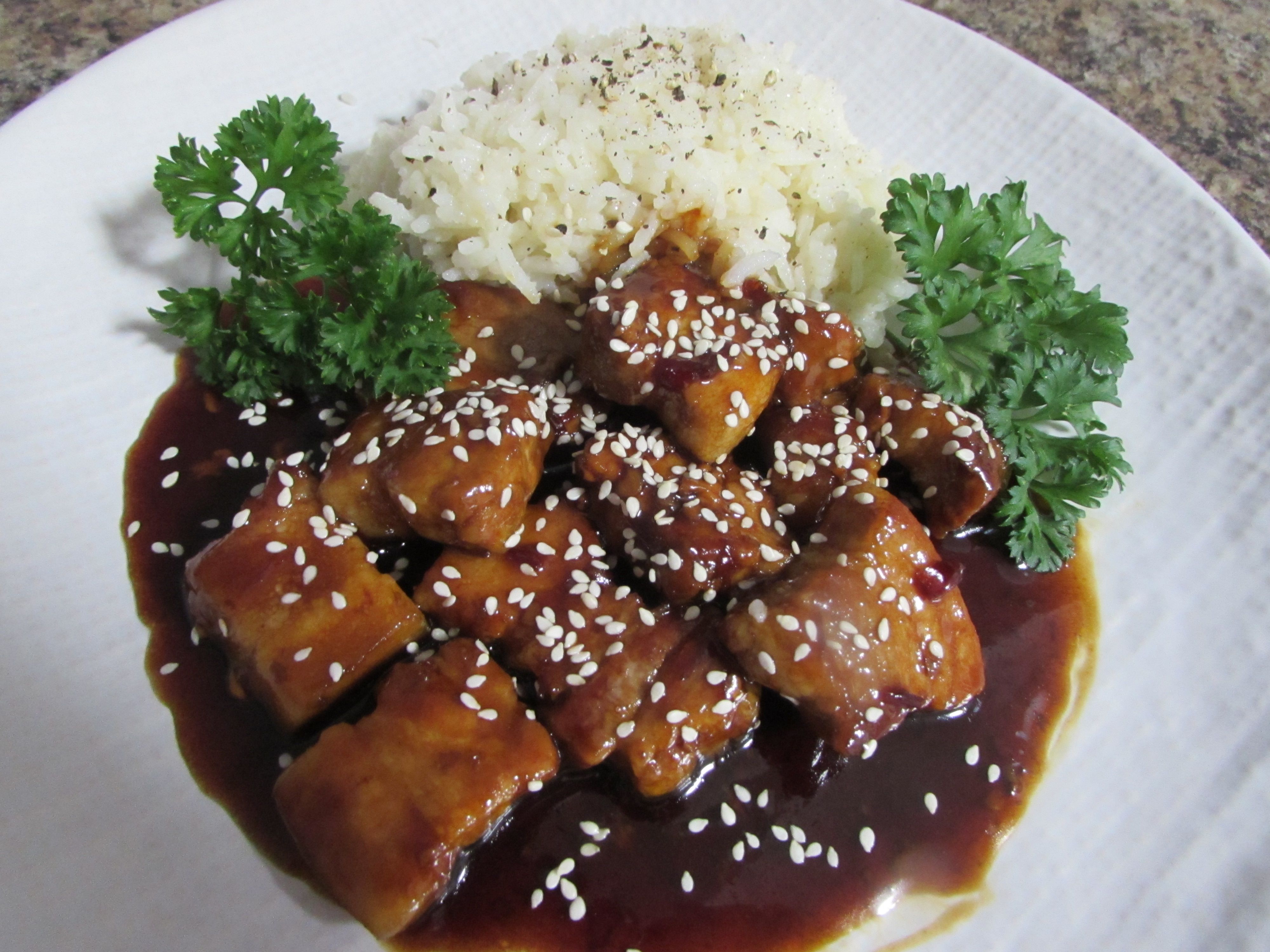 Sticky Pork Bites with Buttered Rice | bunch