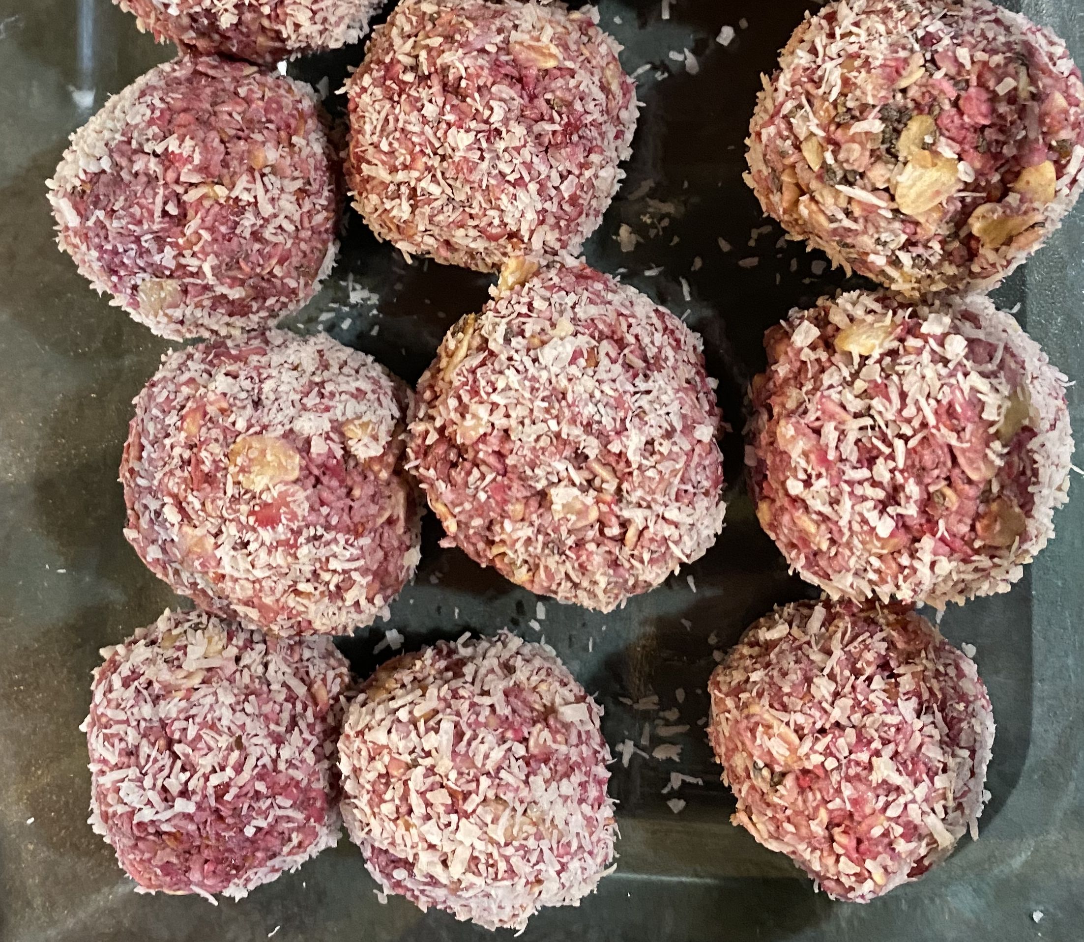 Raspberry and Coconut Bliss Balls | bunch