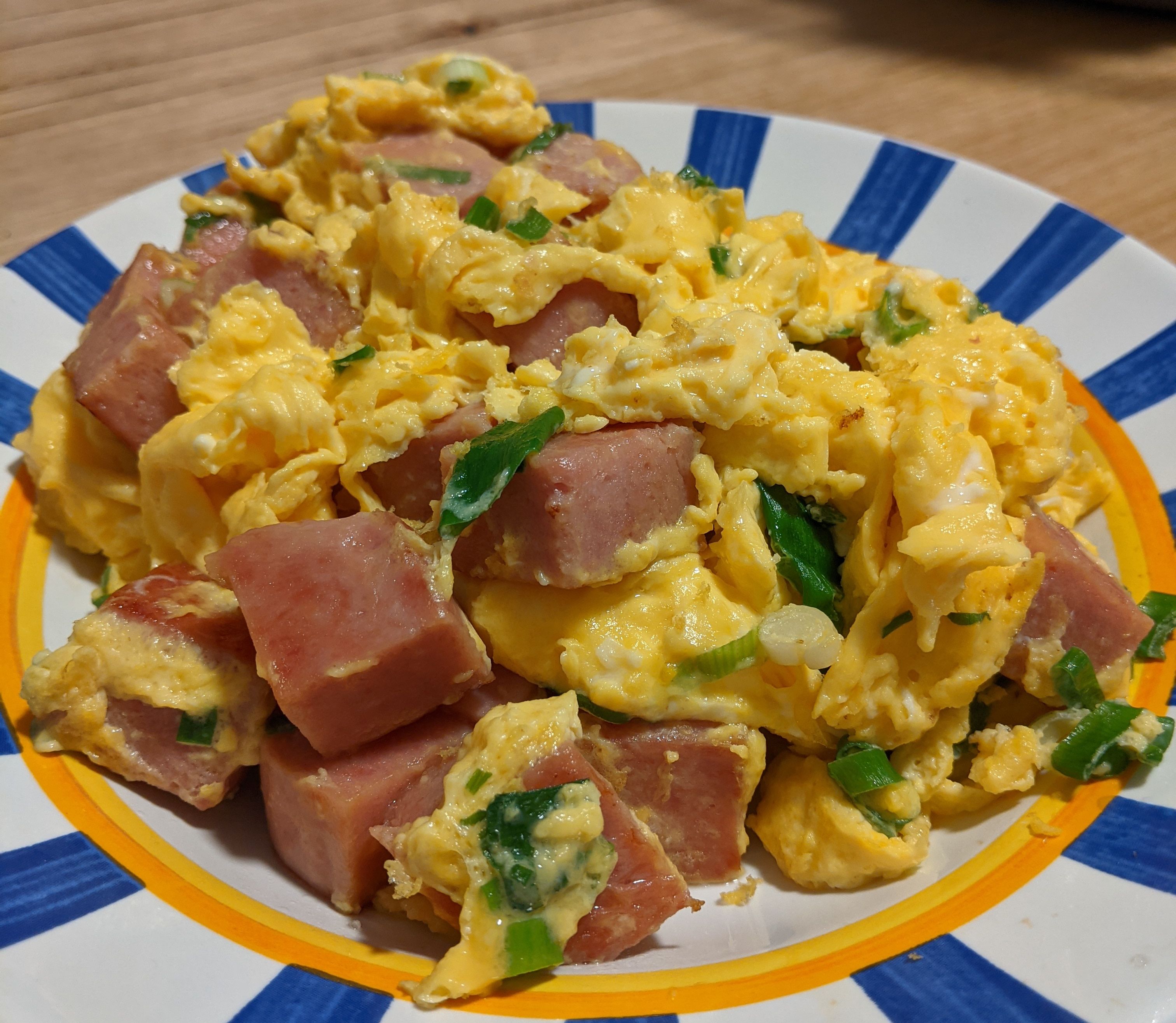 Spam scrambled eggs | bunch