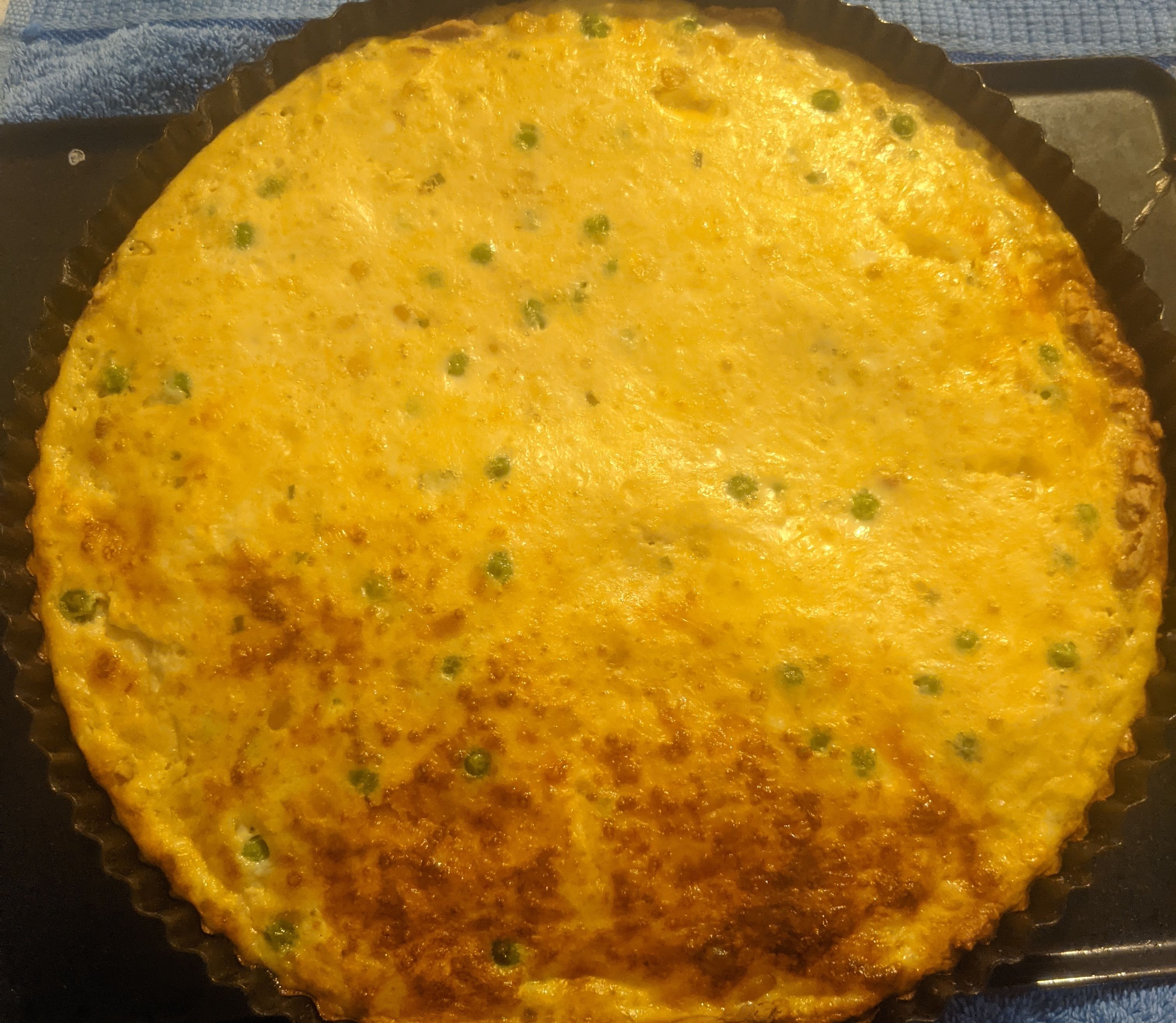 Chicken & sweet corn quiche | bunch