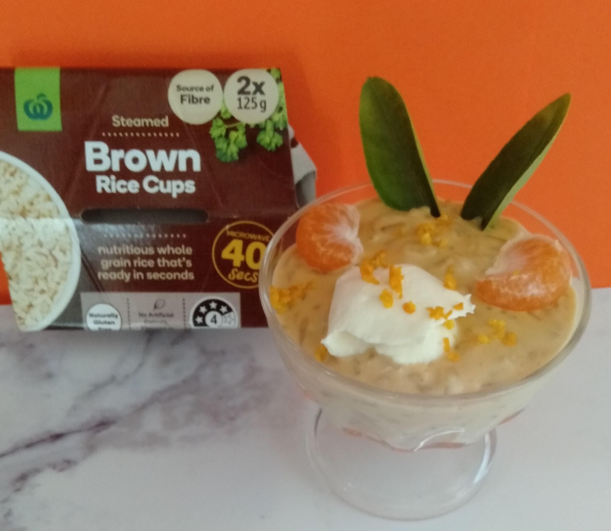 Brown Rice Dessert with Mandarin | bunch