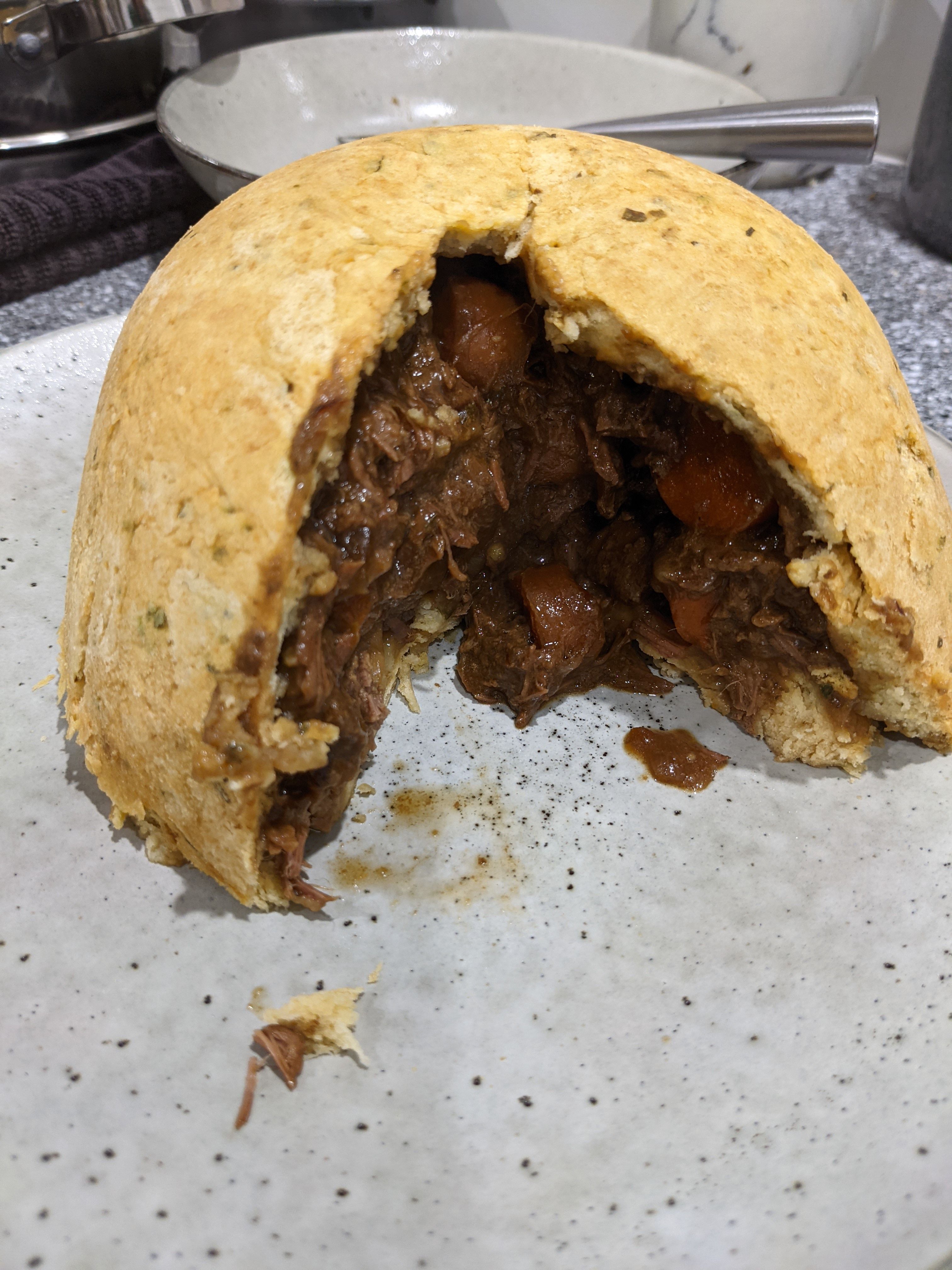 Beef, stout and veg pudding | bunch