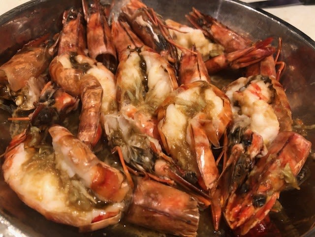 Steamed prawns | bunch