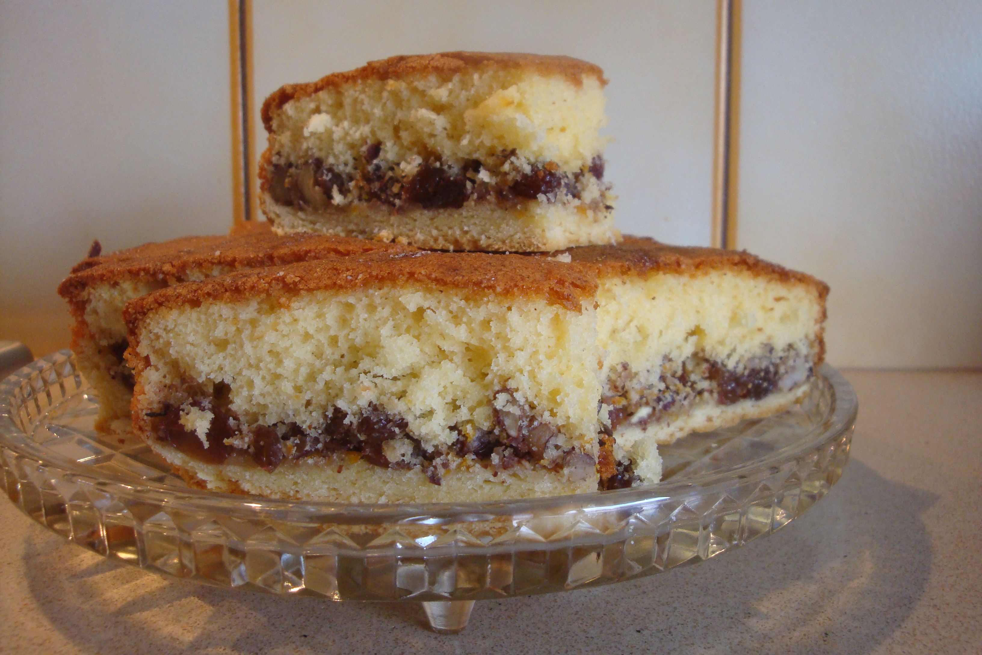 Fruit'n Nut Orange Sponge Slice | bunch