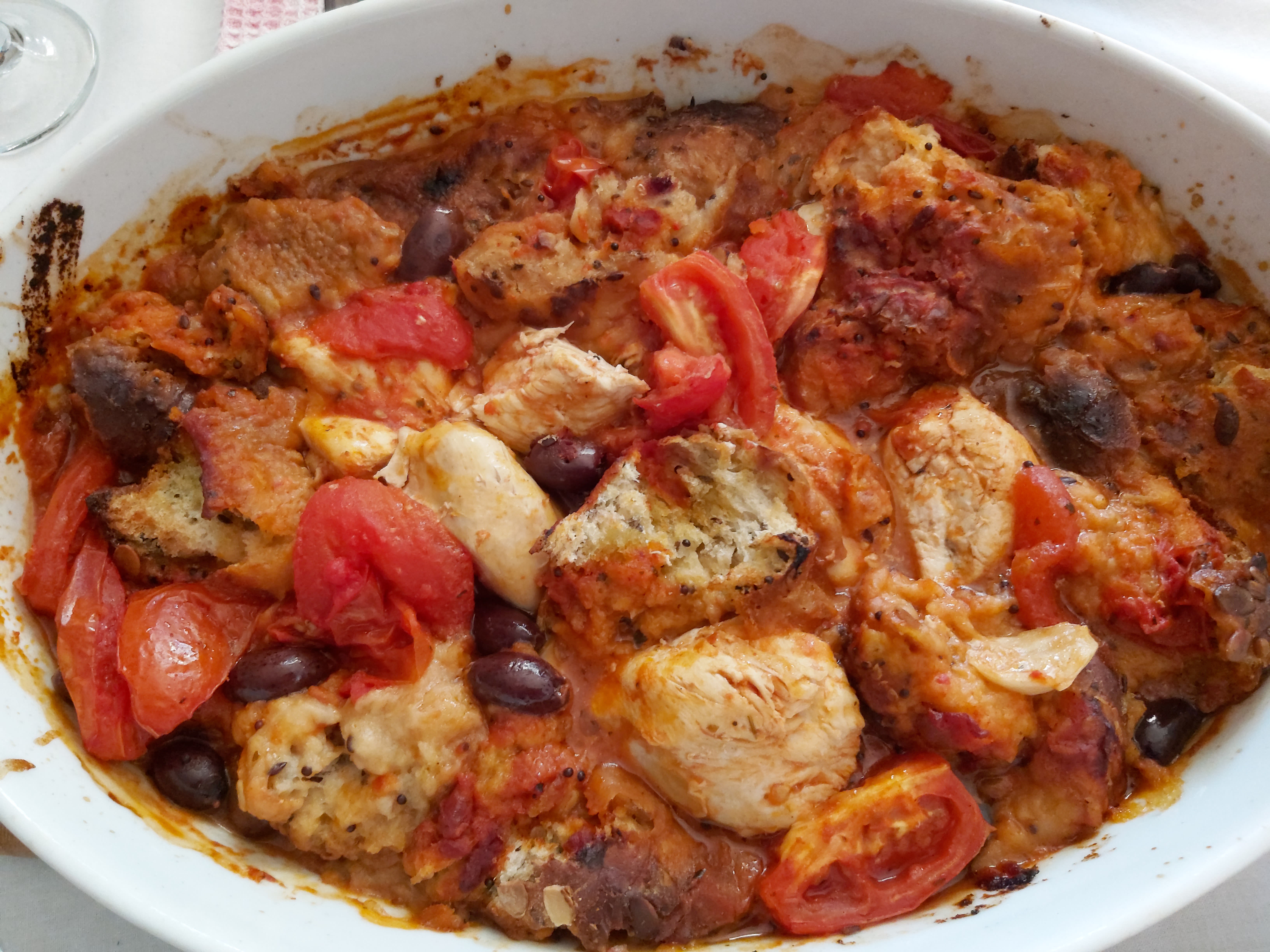 Rustic Chicken, Sourdough, Garlic,Tomato & Olives | bunch