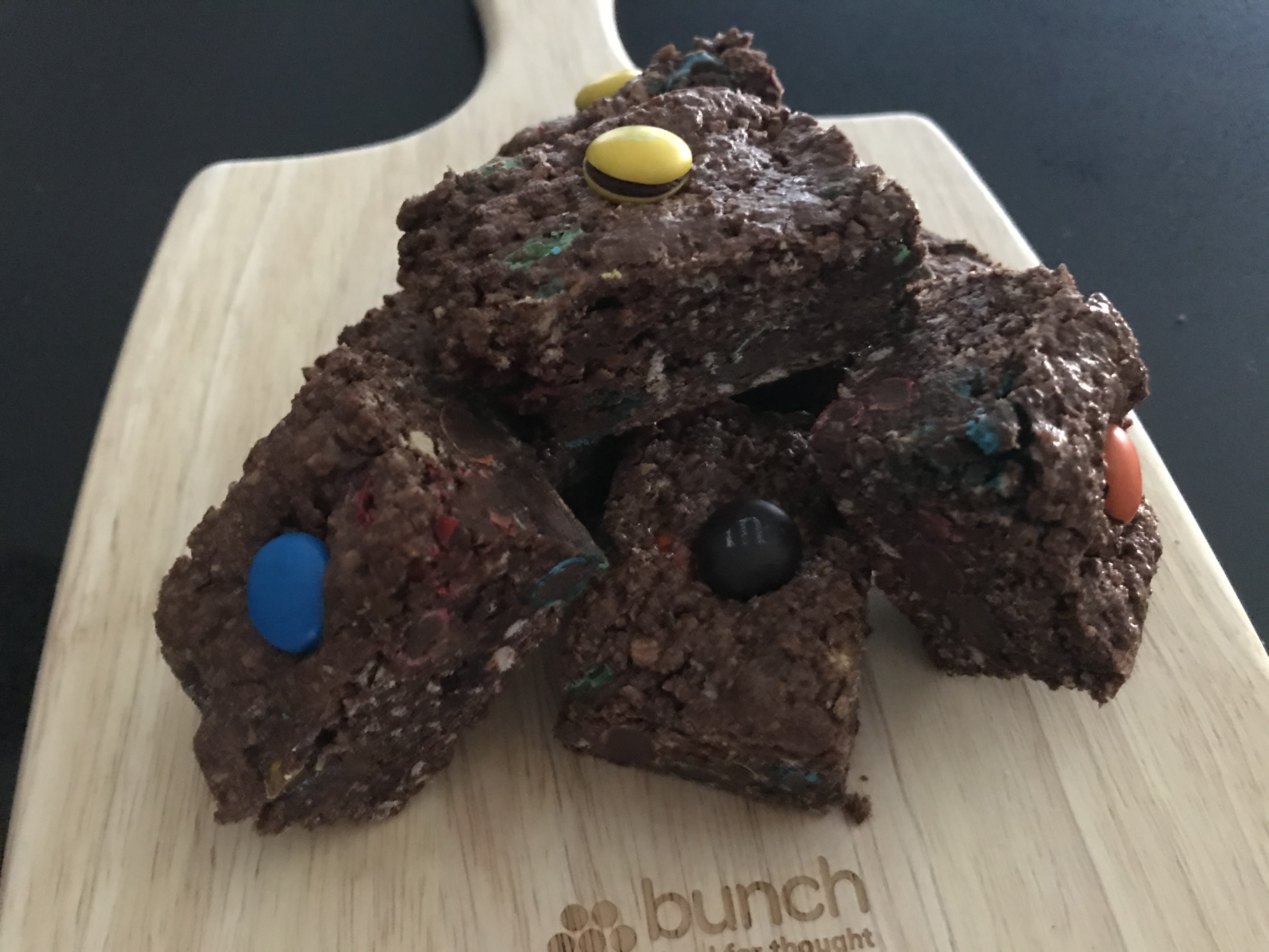 Chocolate M&M slice | bunch