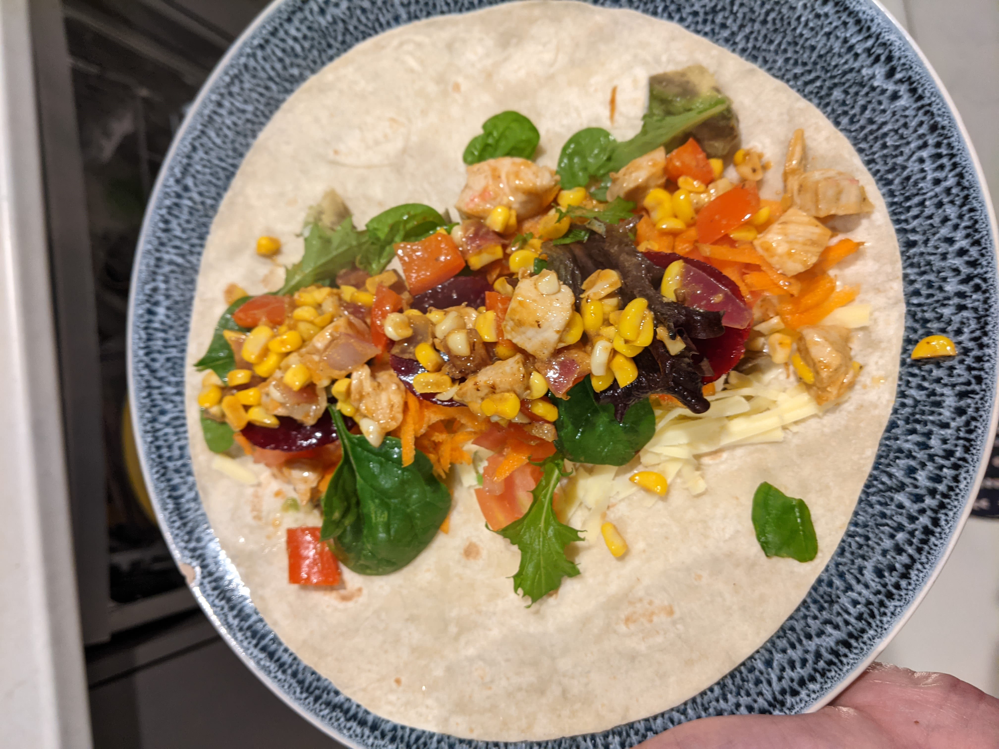 Portuguese chicken wraps | bunch