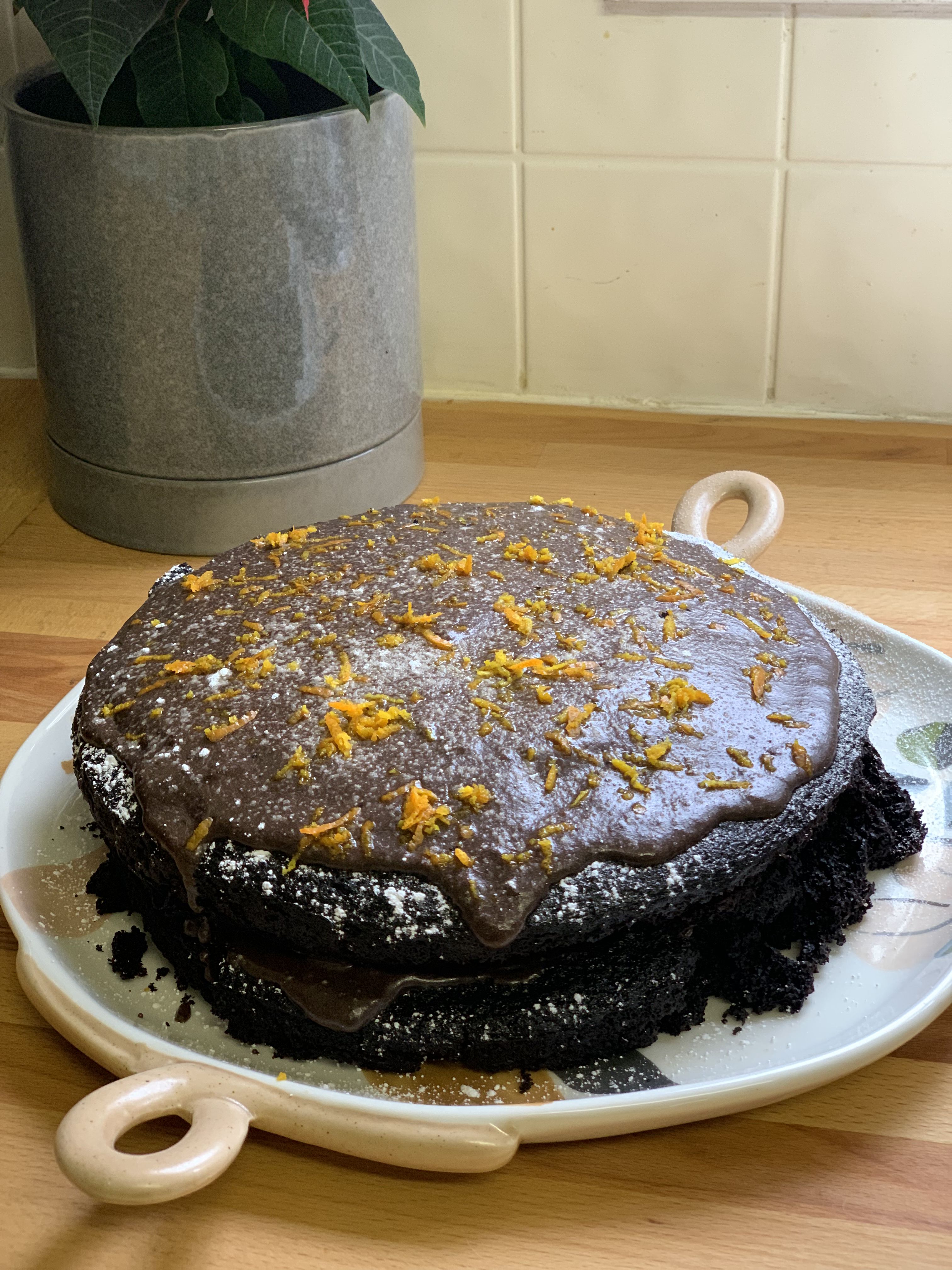 Chocolate orange layered cake (lactose free) | bunch