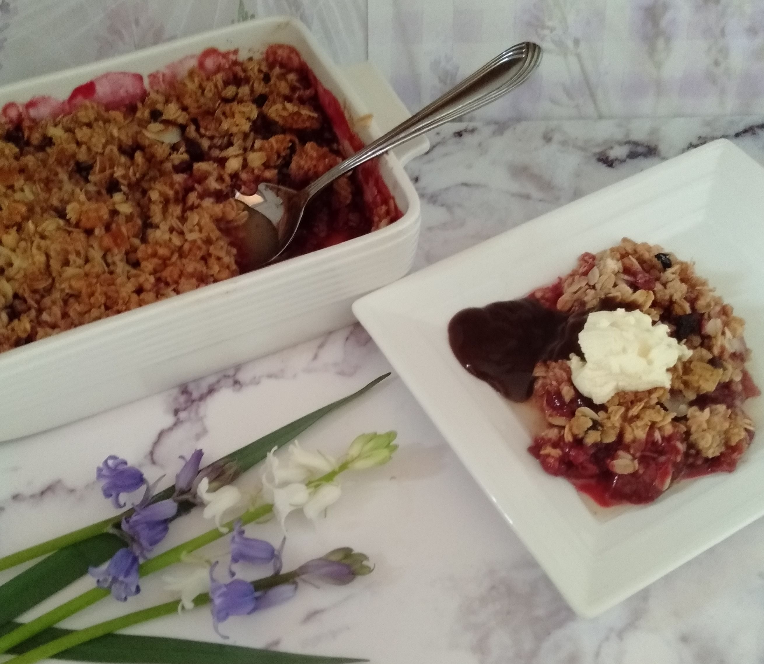 Black Doris Plum Crumble | bunch