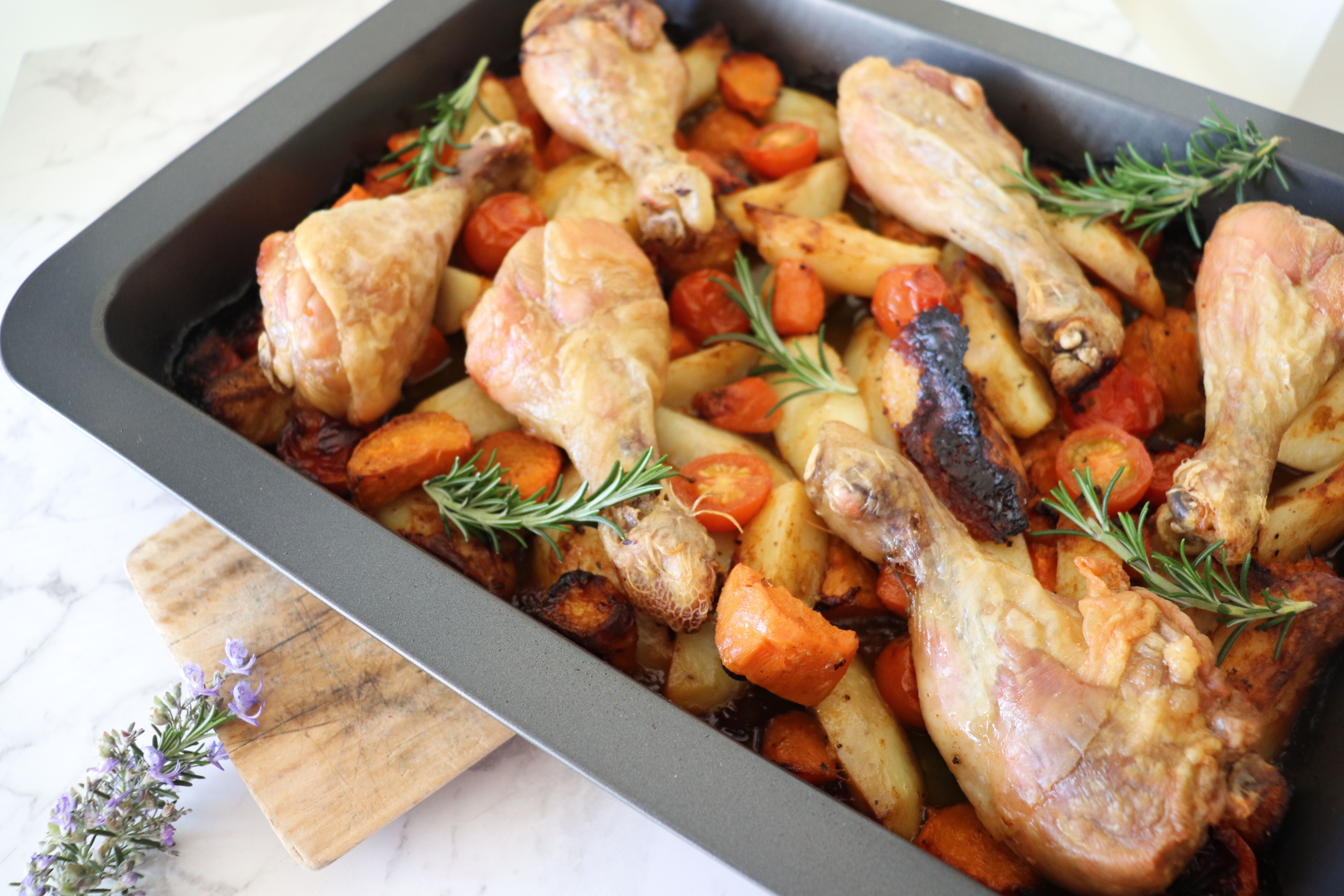 Chicken and Vegetable Tray Bake | bunch
