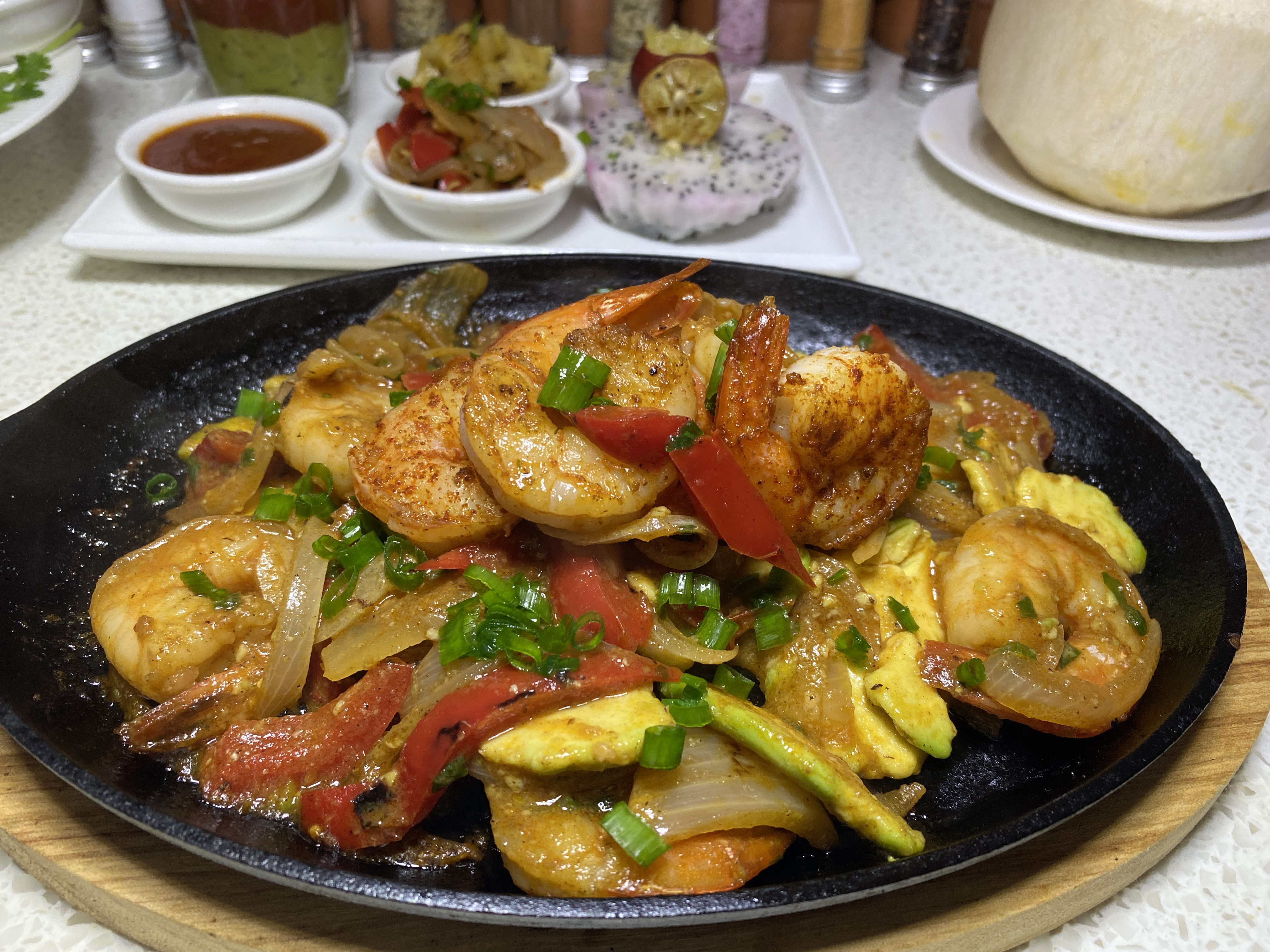 Mexican sizzle Prawns | bunch