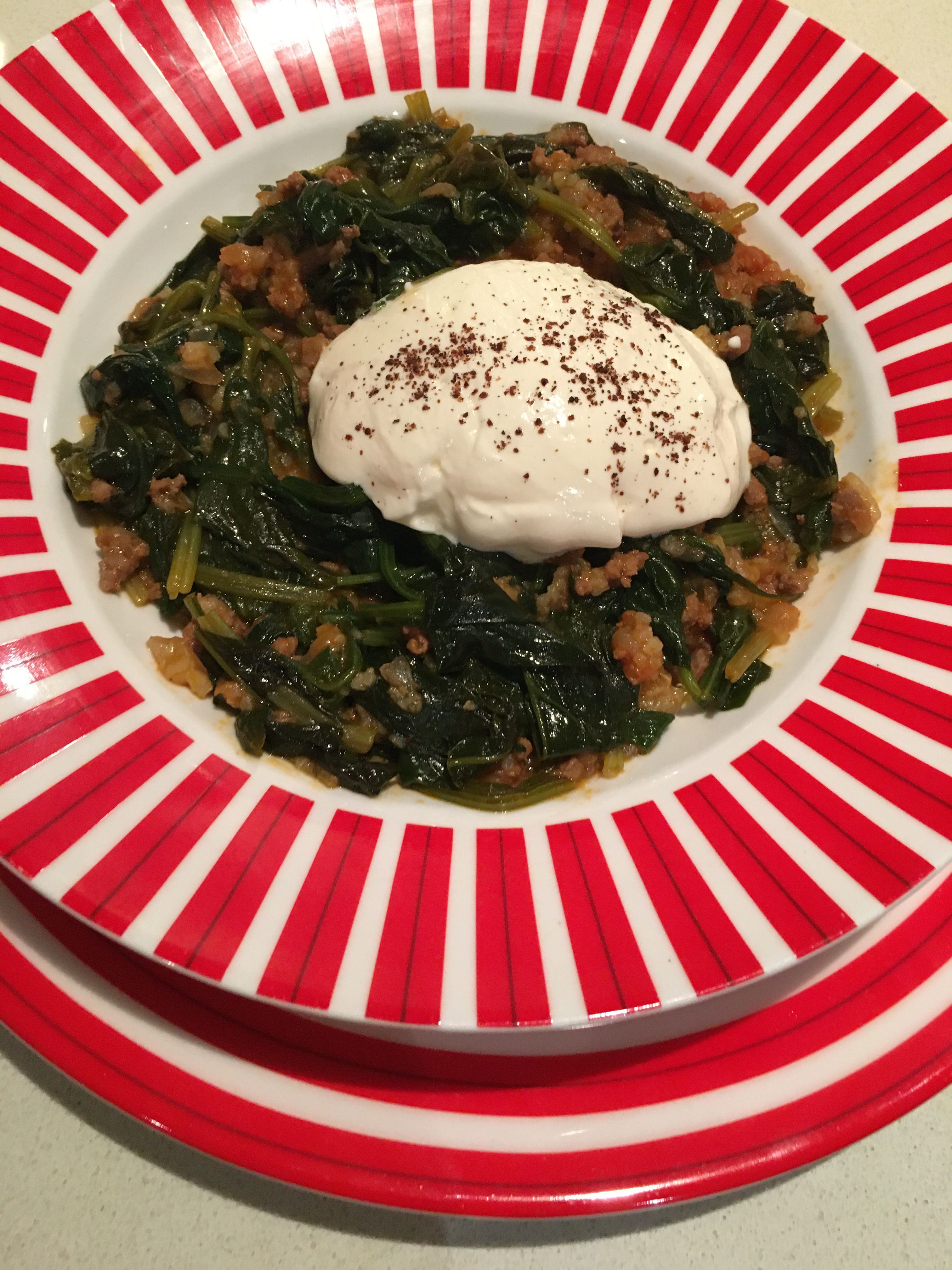 Turkish Spinach With Beef (Kiymali Ispanak) | bunch