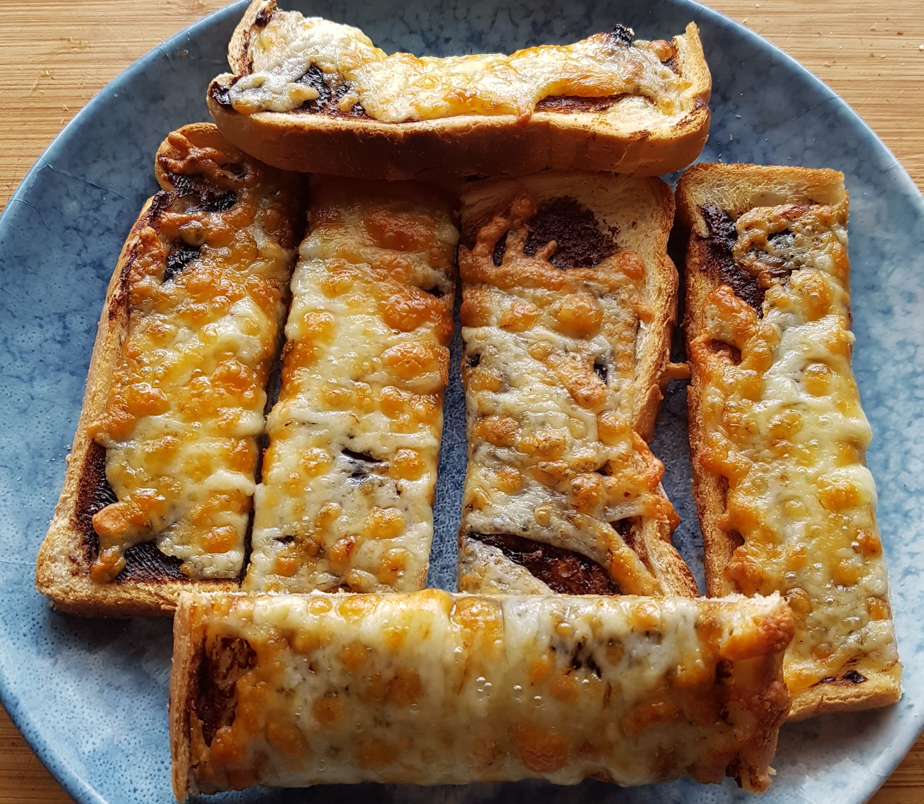 Cheese and Vegemite toasties. | bunch