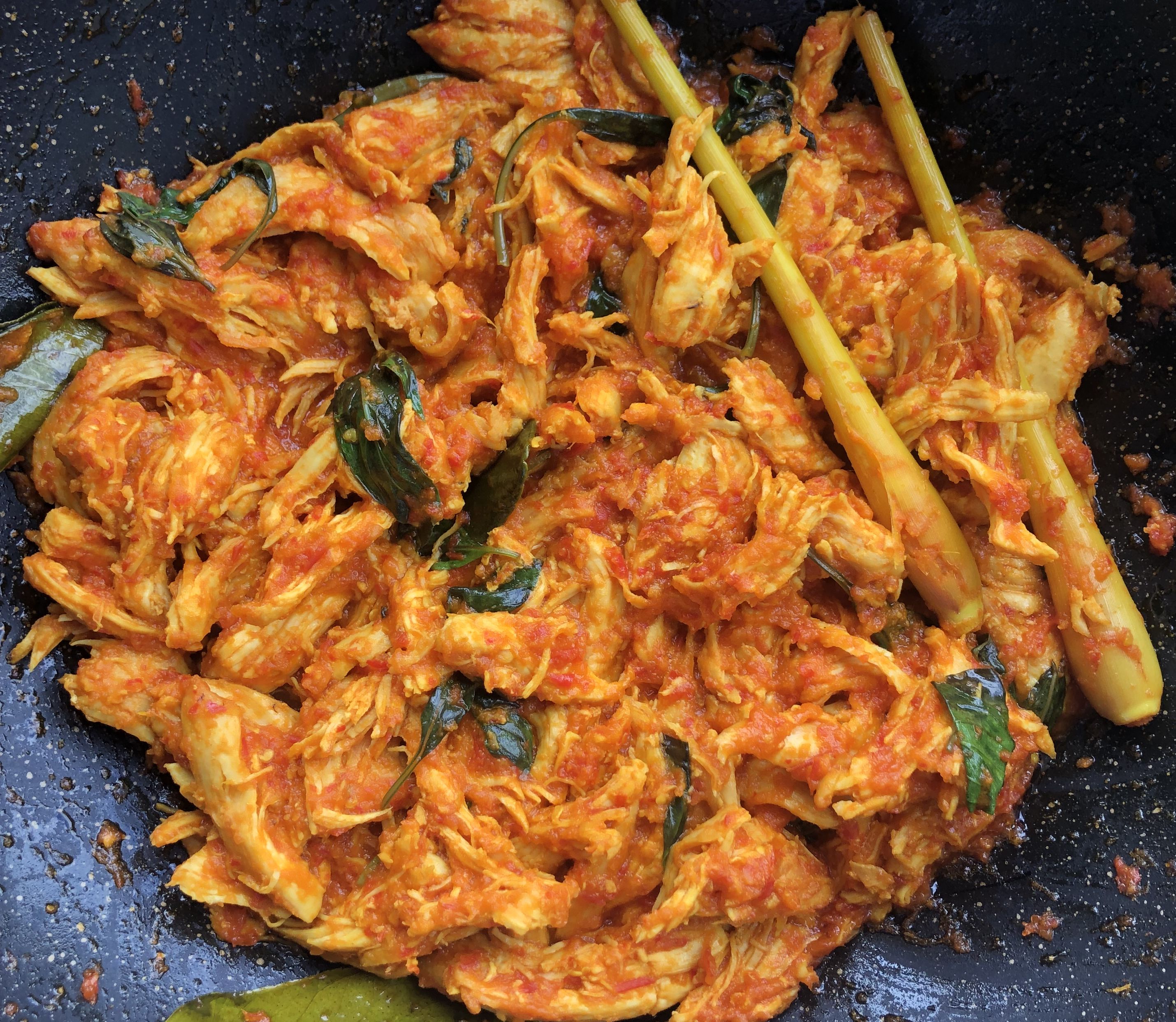 Spicy basil shredded chicken | bunch