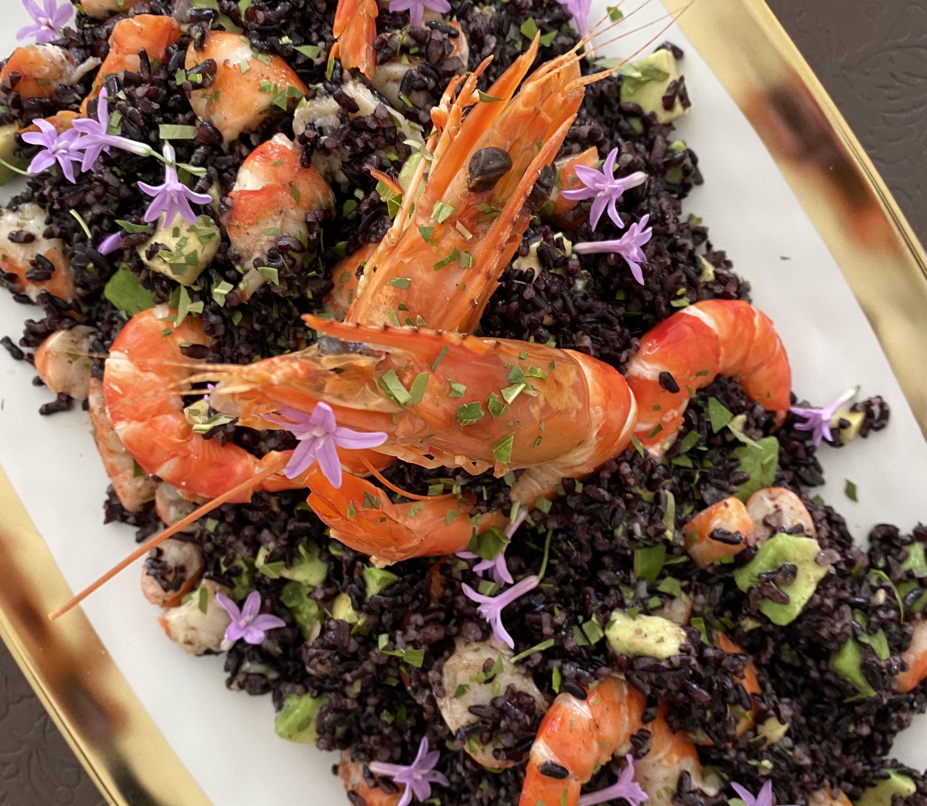 Black Rice & Tiger Prawn Salad | bunch
