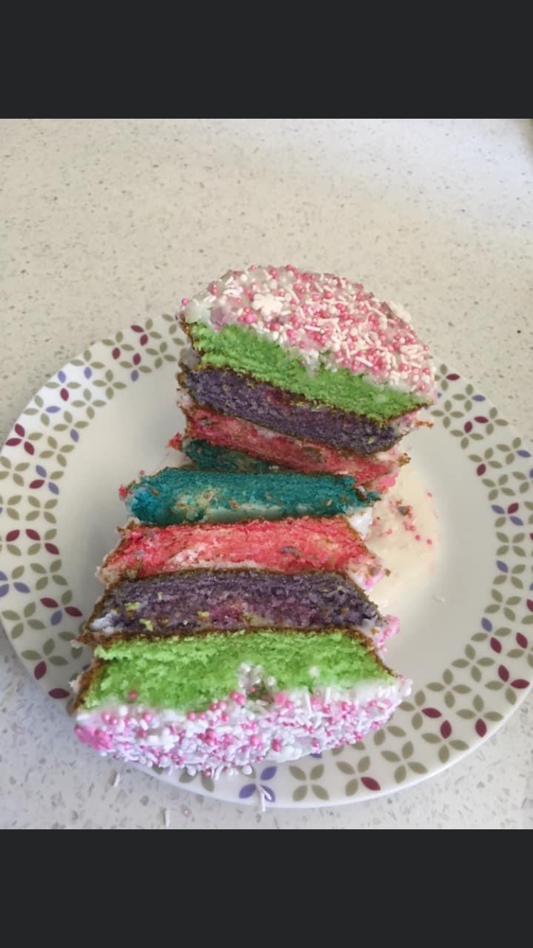 Pie Maker Rainbow Cake | bunch