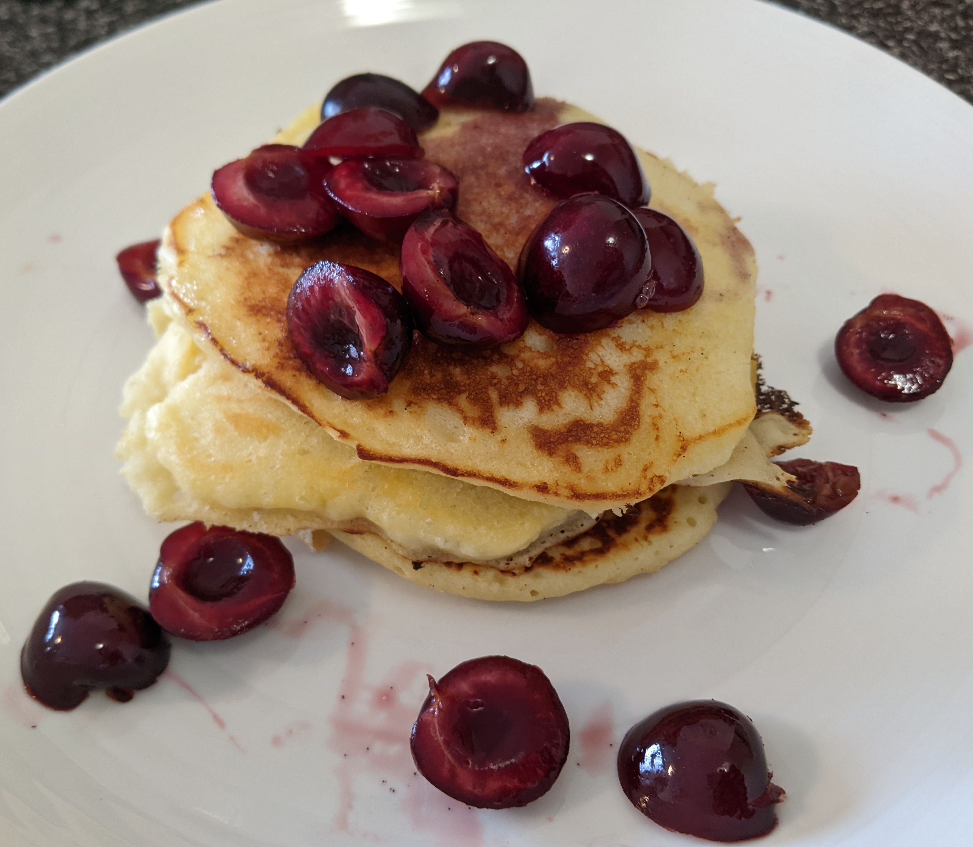 Cherry pancakes | bunch