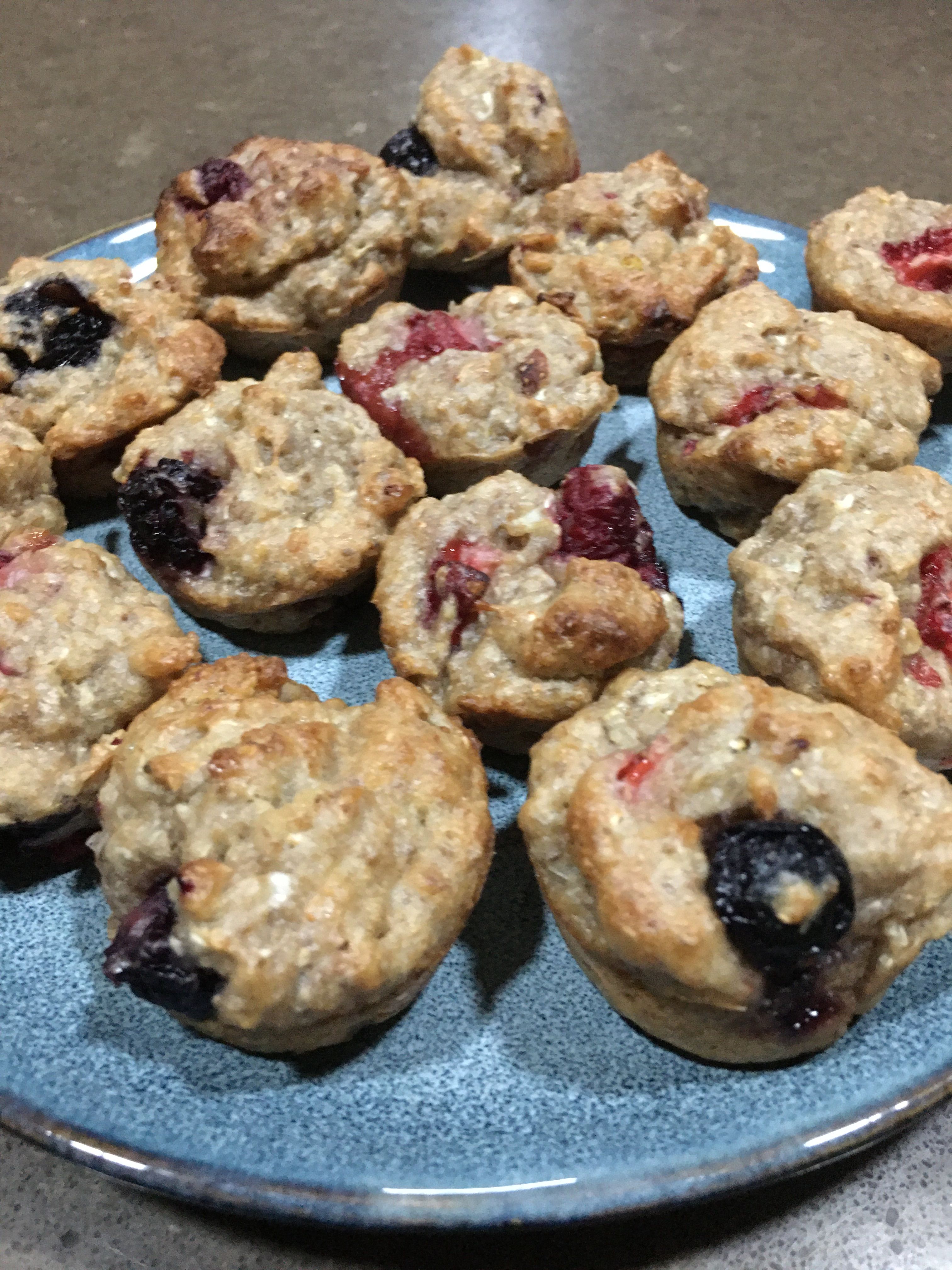 Raspberry Cauliflower Muffins | bunch