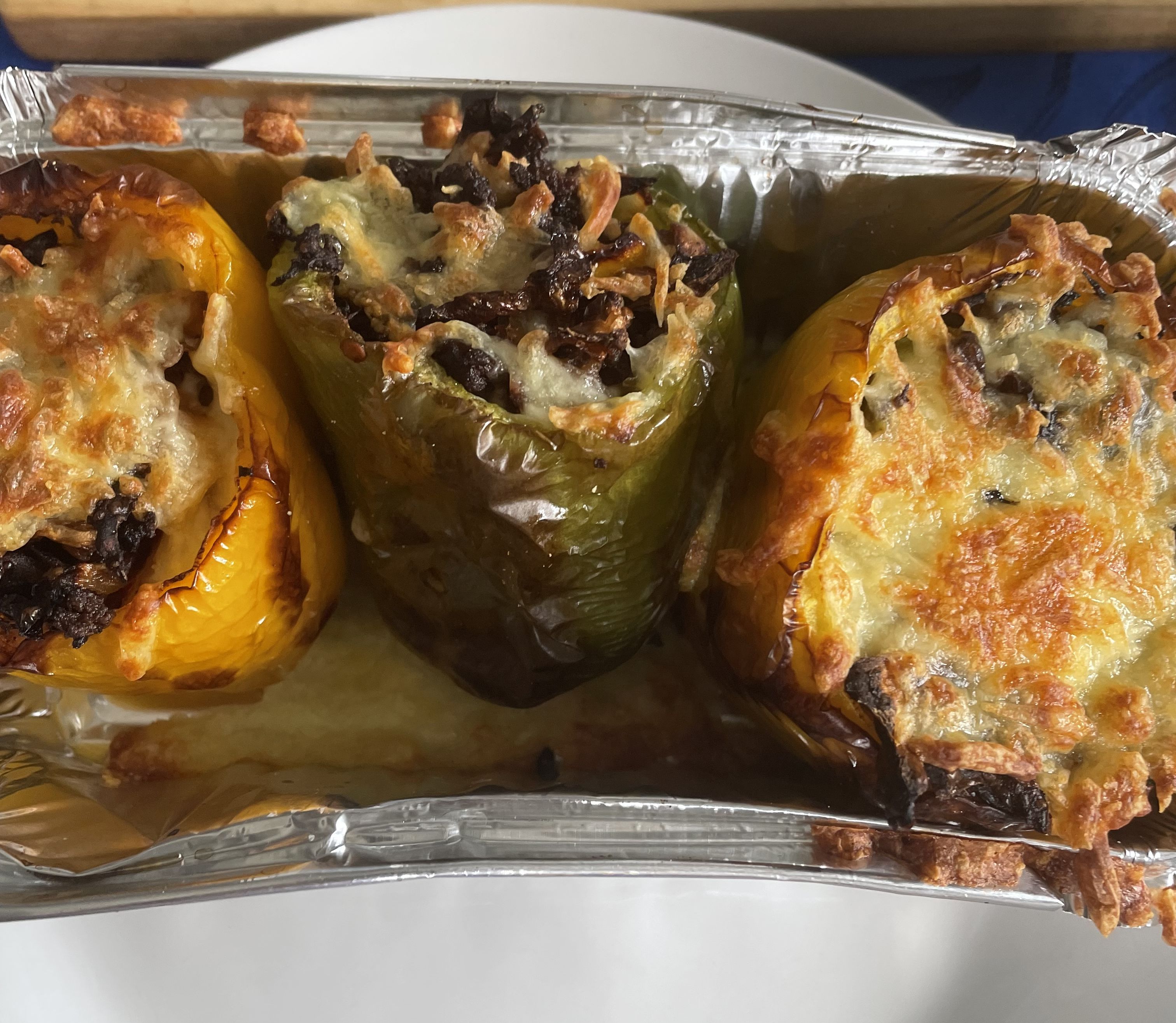 Mince & Cabbage stuffed Capsicums | bunch
