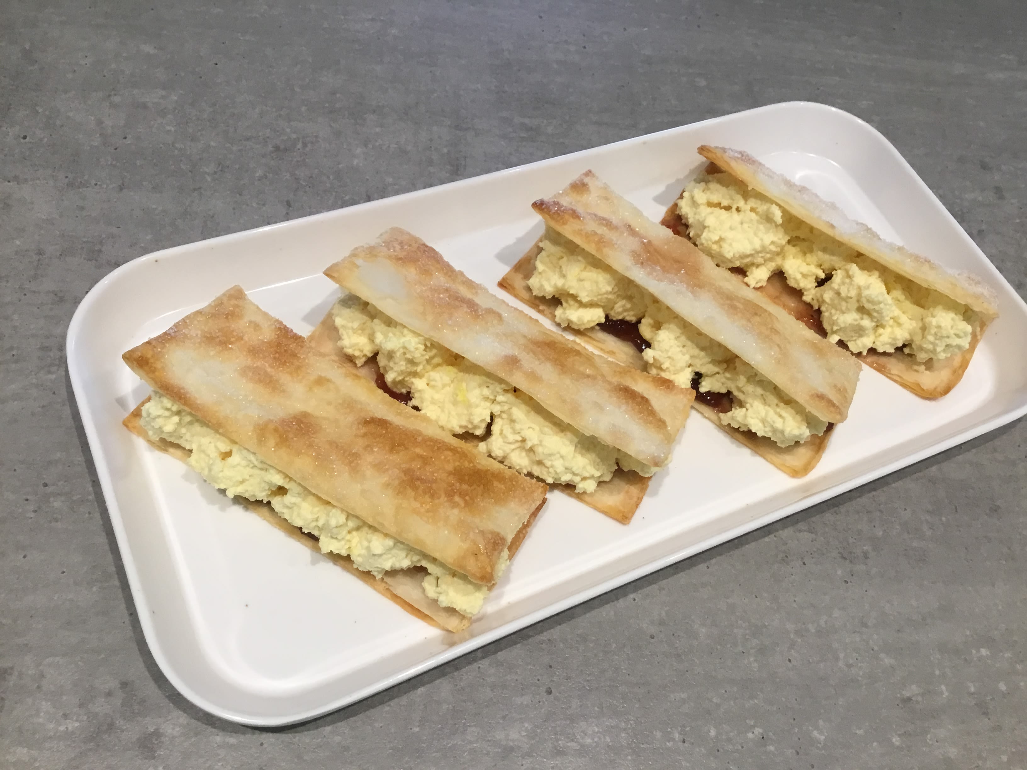 Matchstick pastries. | bunch