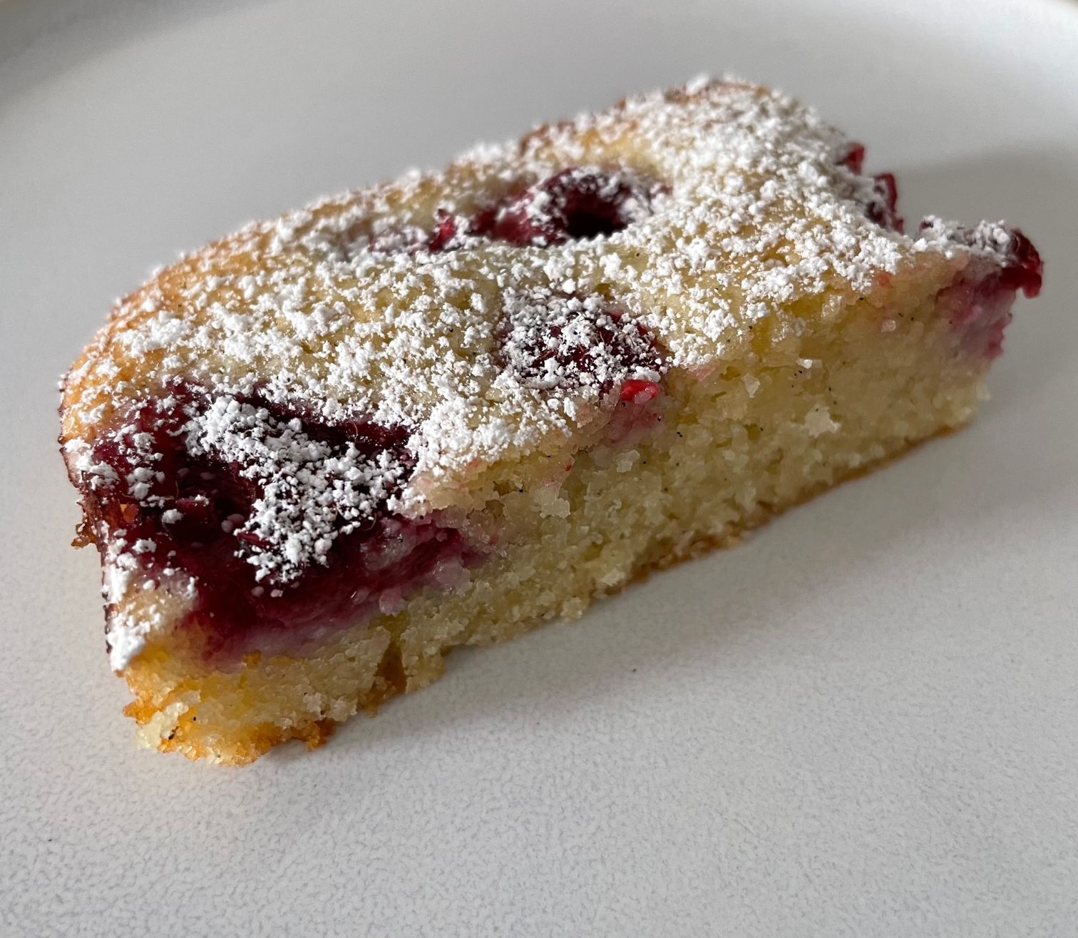 Raspberry Friand Slice | bunch