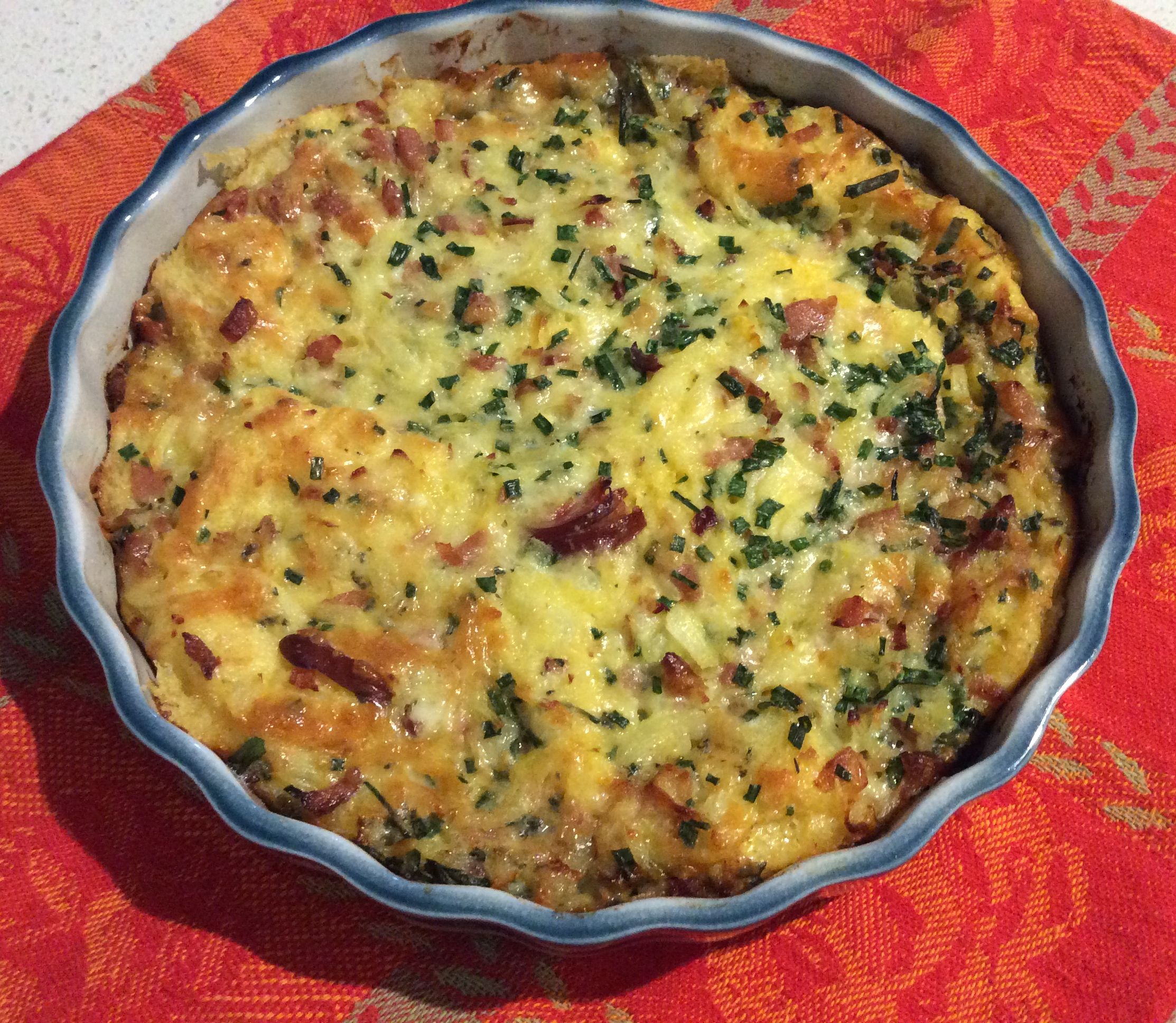 Savoury Tart with Bread Base | bunch