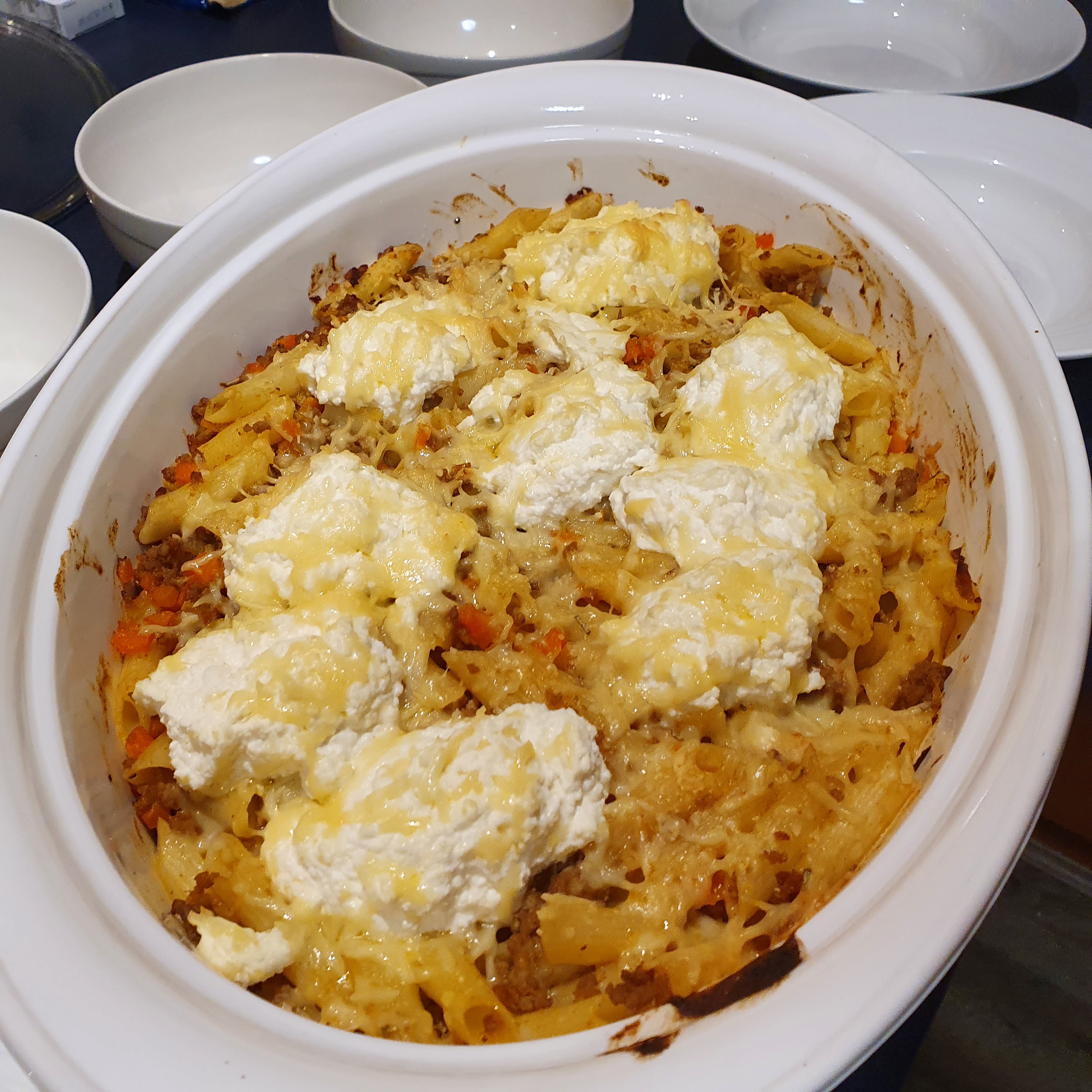 Pork, lemon and ricotta pasta bake | bunch