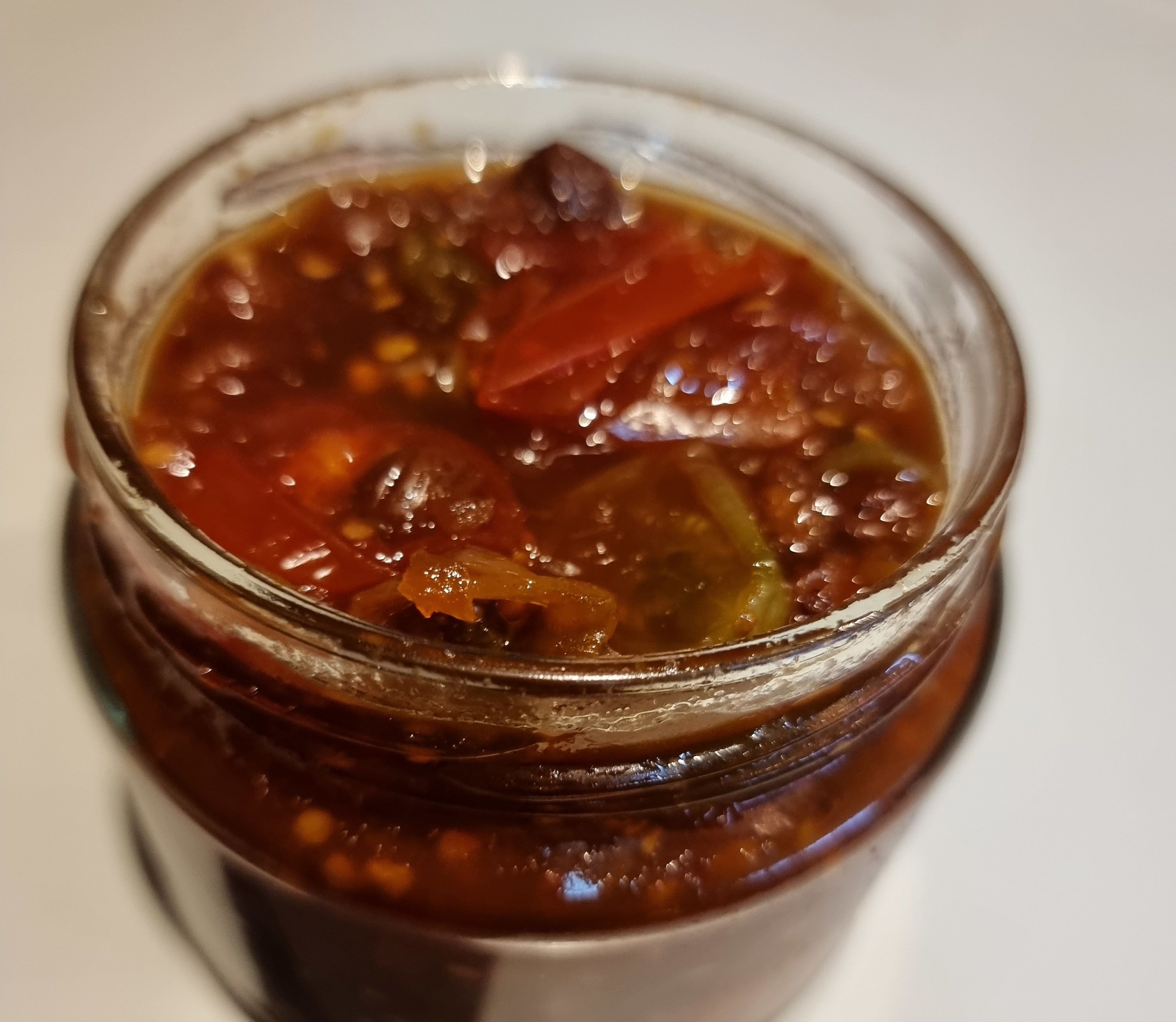 Green And Red Tomato Chutney Bunch