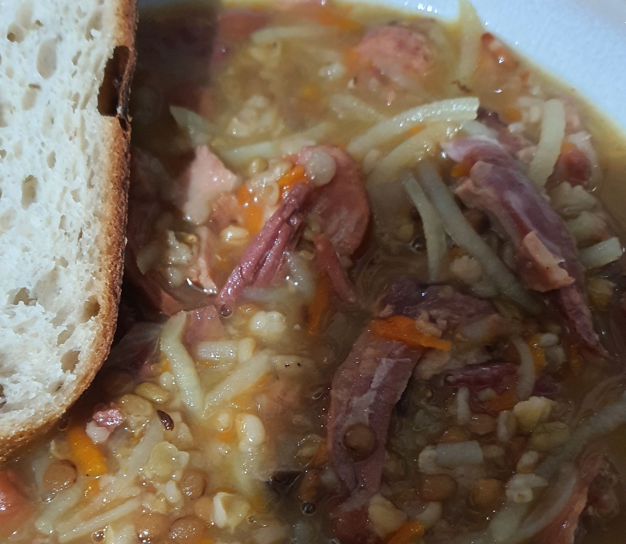 Bacon & Lentil soup | bunch