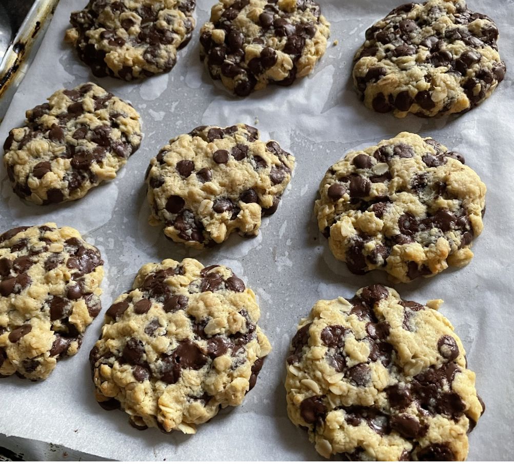 Oat and choc chip biscuits | bunch